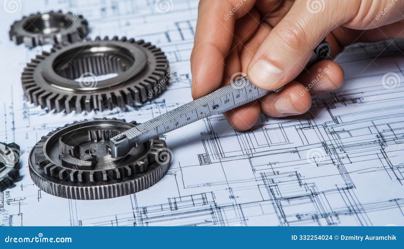 Technical Drawings in Mechanical Parts Engineering Engine Manufacturing ...