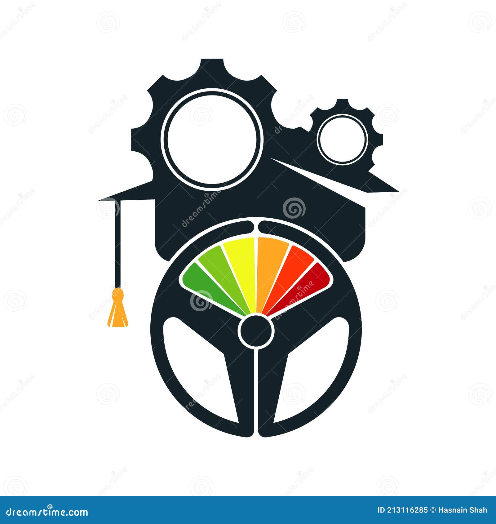 Technical education logo. stock vector. Illustration of graduation ...