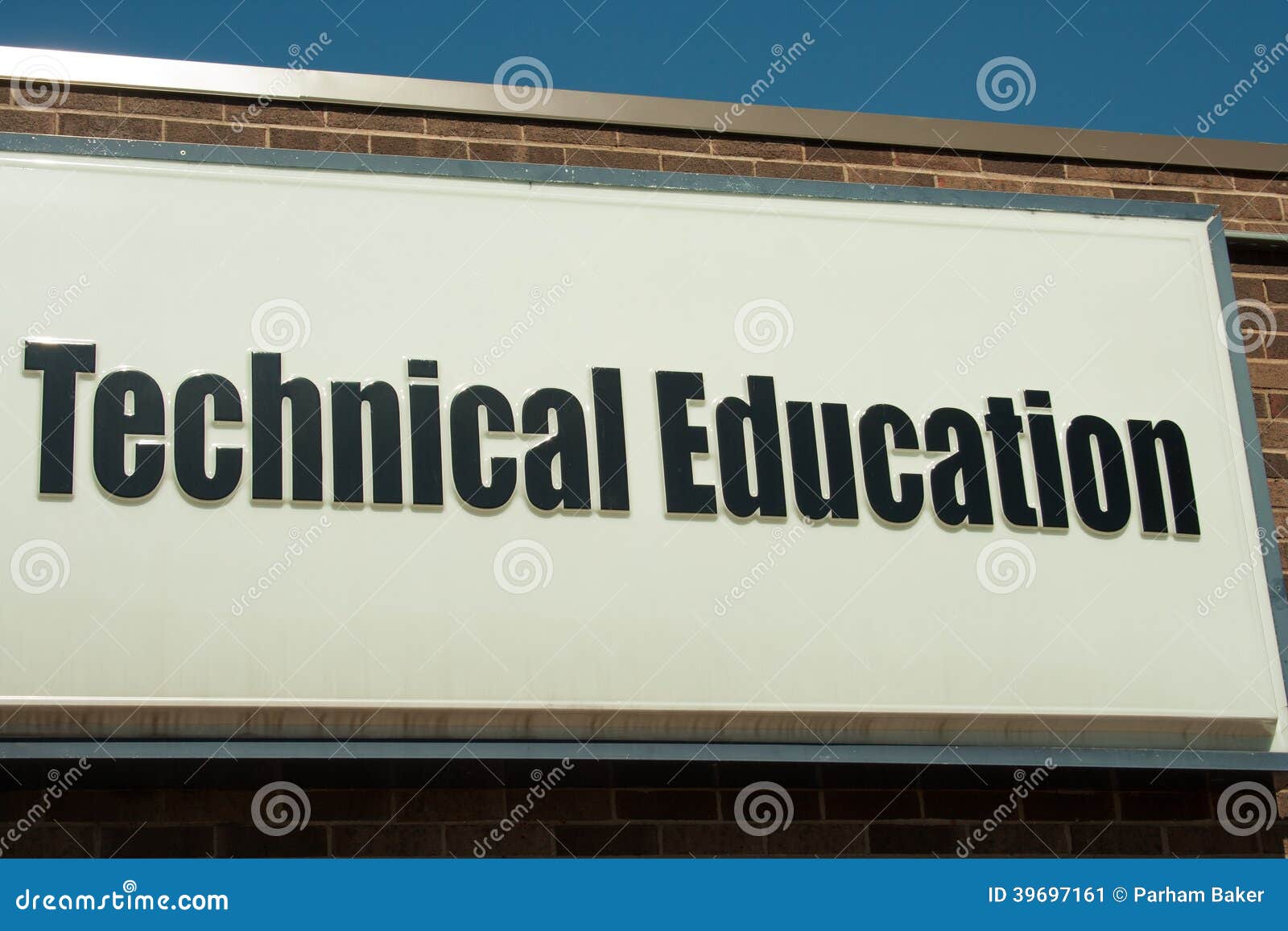 Technical Education Sign stock image. Image of wall, education - 39697161