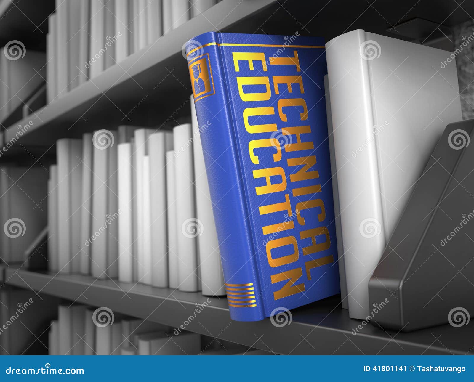 Technical Education - Title of Book. Educational Stock Illustration ...