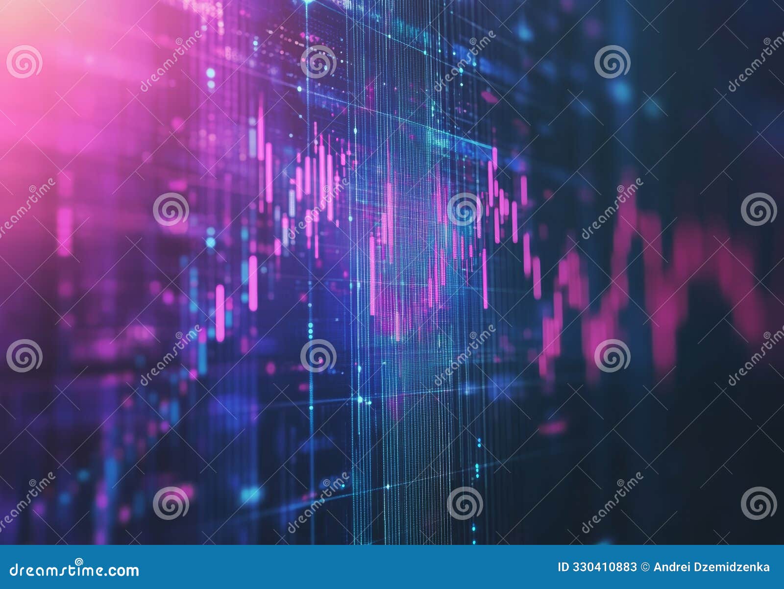 A Technical Financial Graph with an Abstract Background in Technology ...