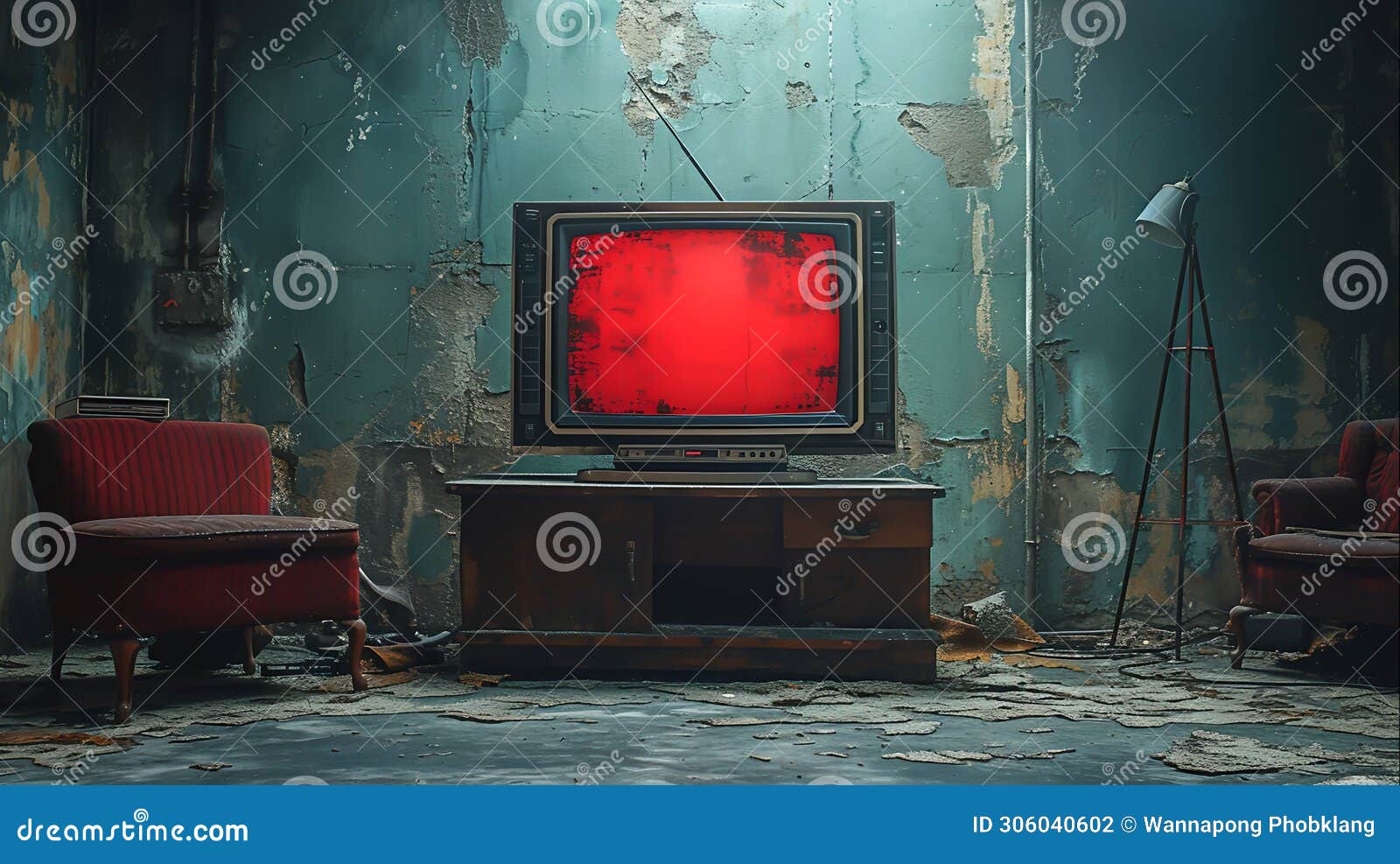 Television Screen S Technical Malfunction Digital Disruption ...