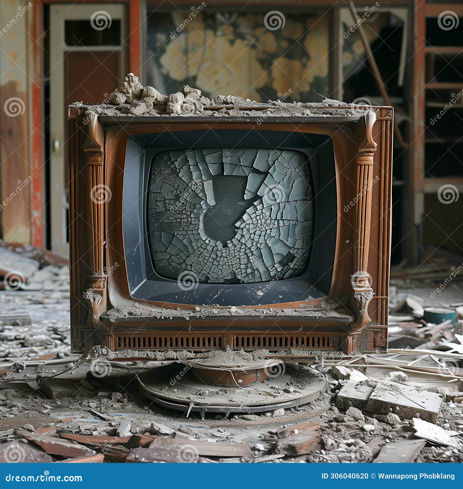 Television Screen S Technical Malfunction Digital Disruption ...