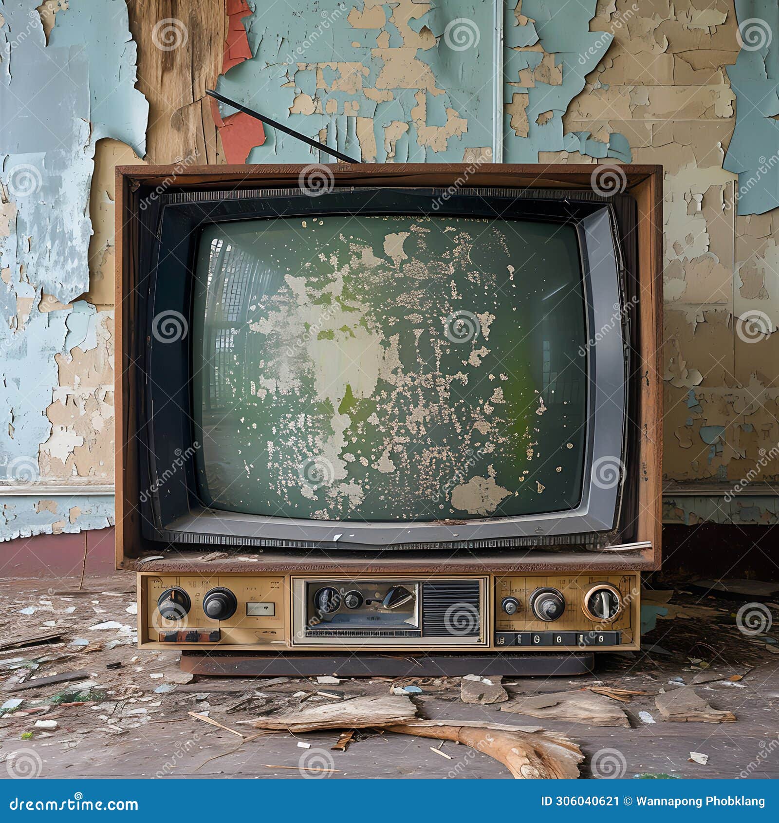 Television Screen S Technical Malfunction Digital Disruption ...