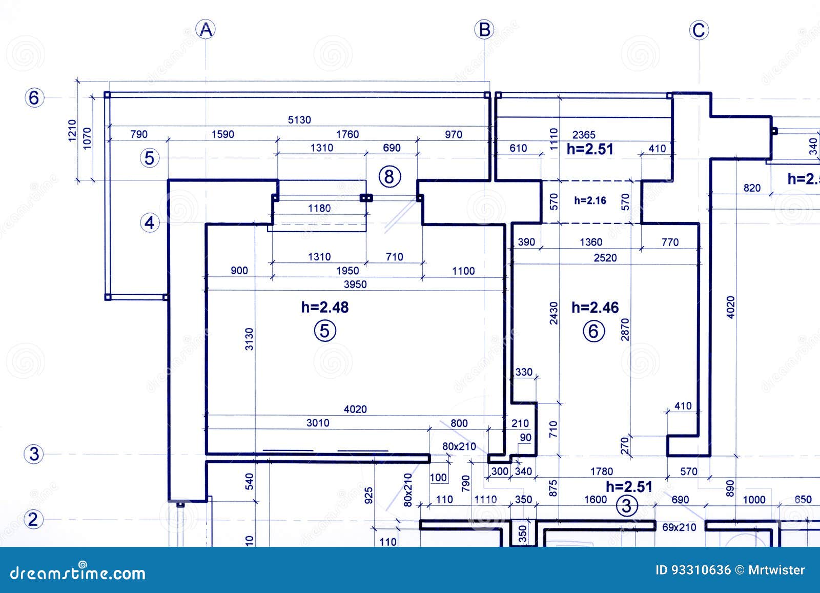 Technical Graphical Project Plan, Architectural Background Stock ...