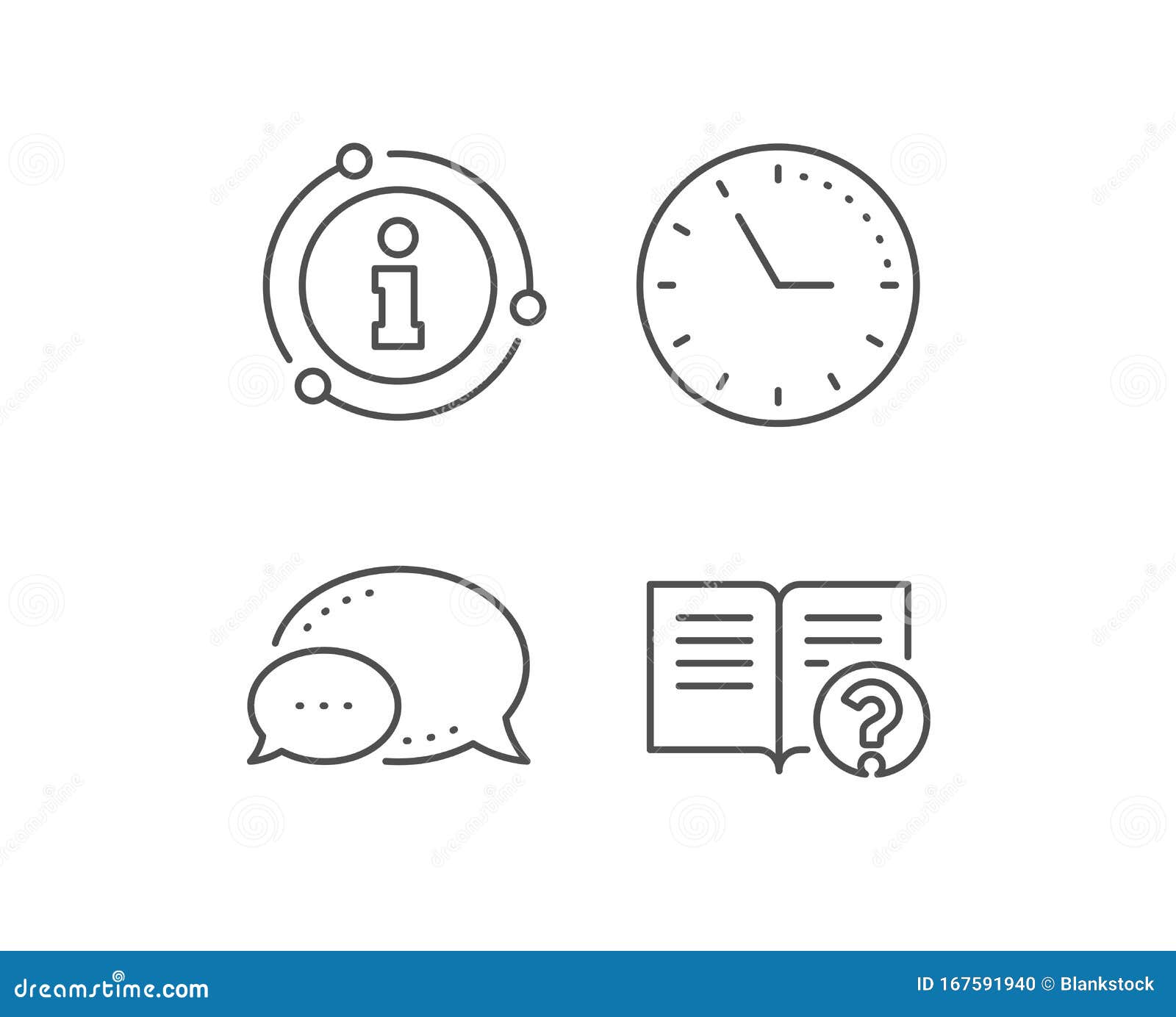 Technical Help Line Icon. Instruction Sign. Vector Stock Vector ...