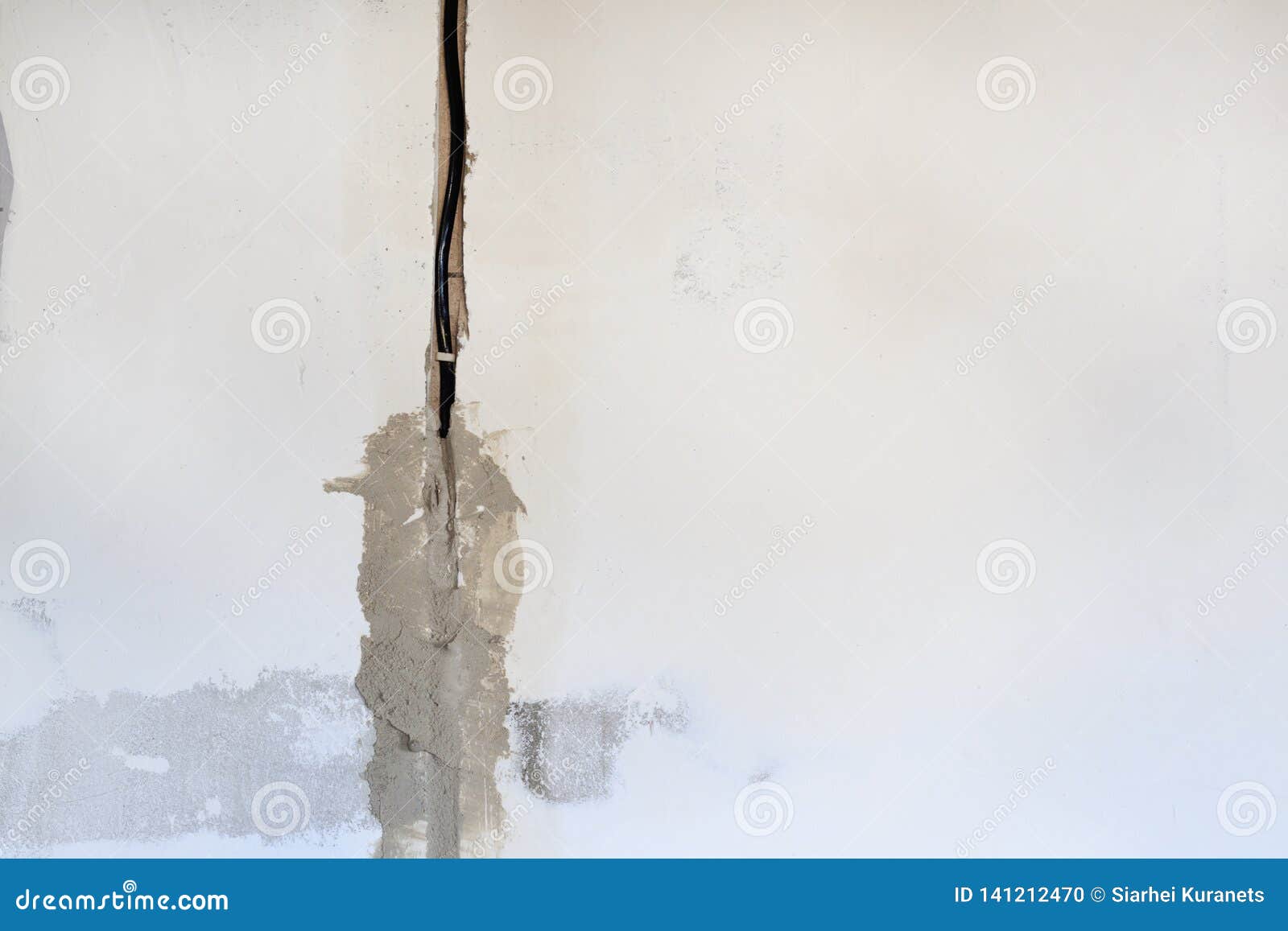 . Technical Hole in it is an Electrical Wire. the Wall is White. Master ...