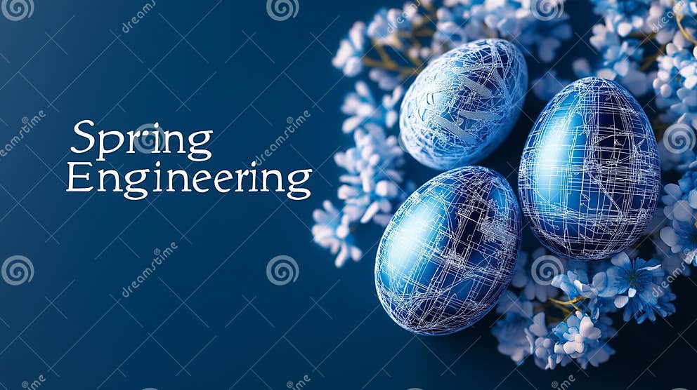 Technical Illustration Features Easter Eggs in a Monochromatic Palette ...