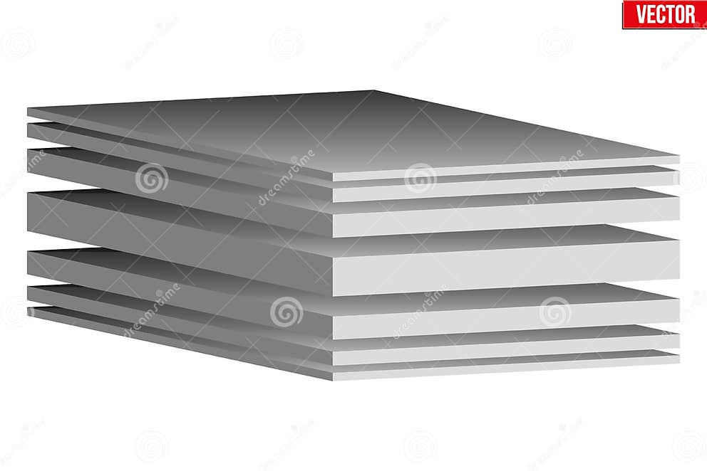 Technical Illustration of a Multilayer Material Stock Vector ...