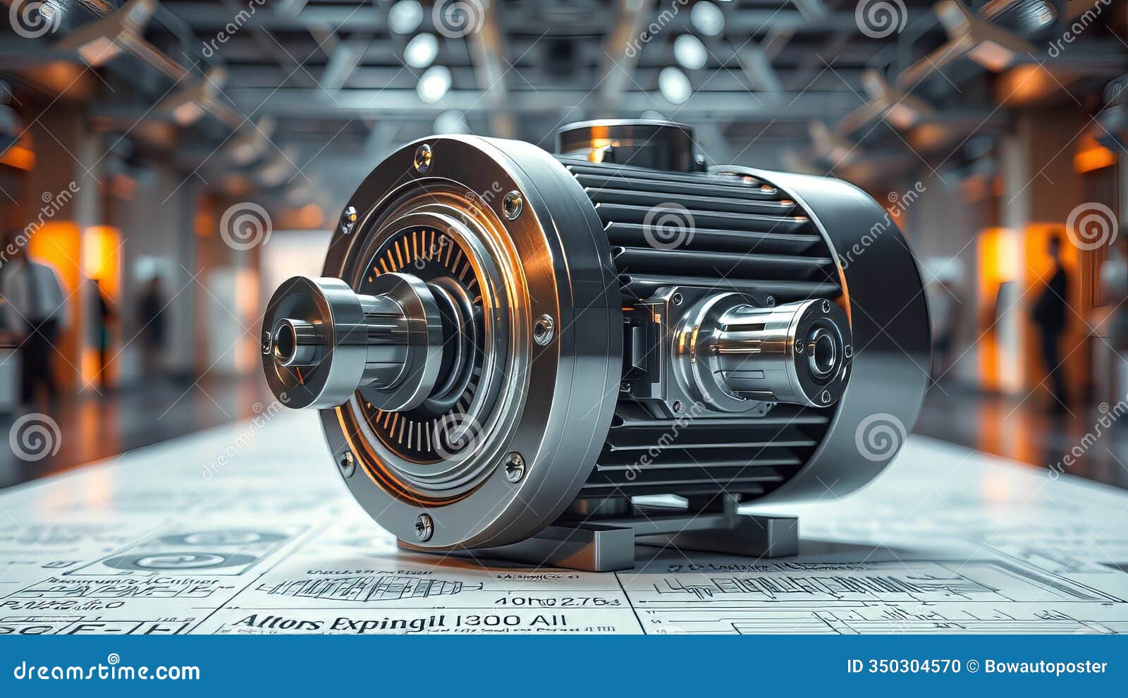 Asynchronous Industrial Electric Motor For A Chemical Centrifugal Pump ...