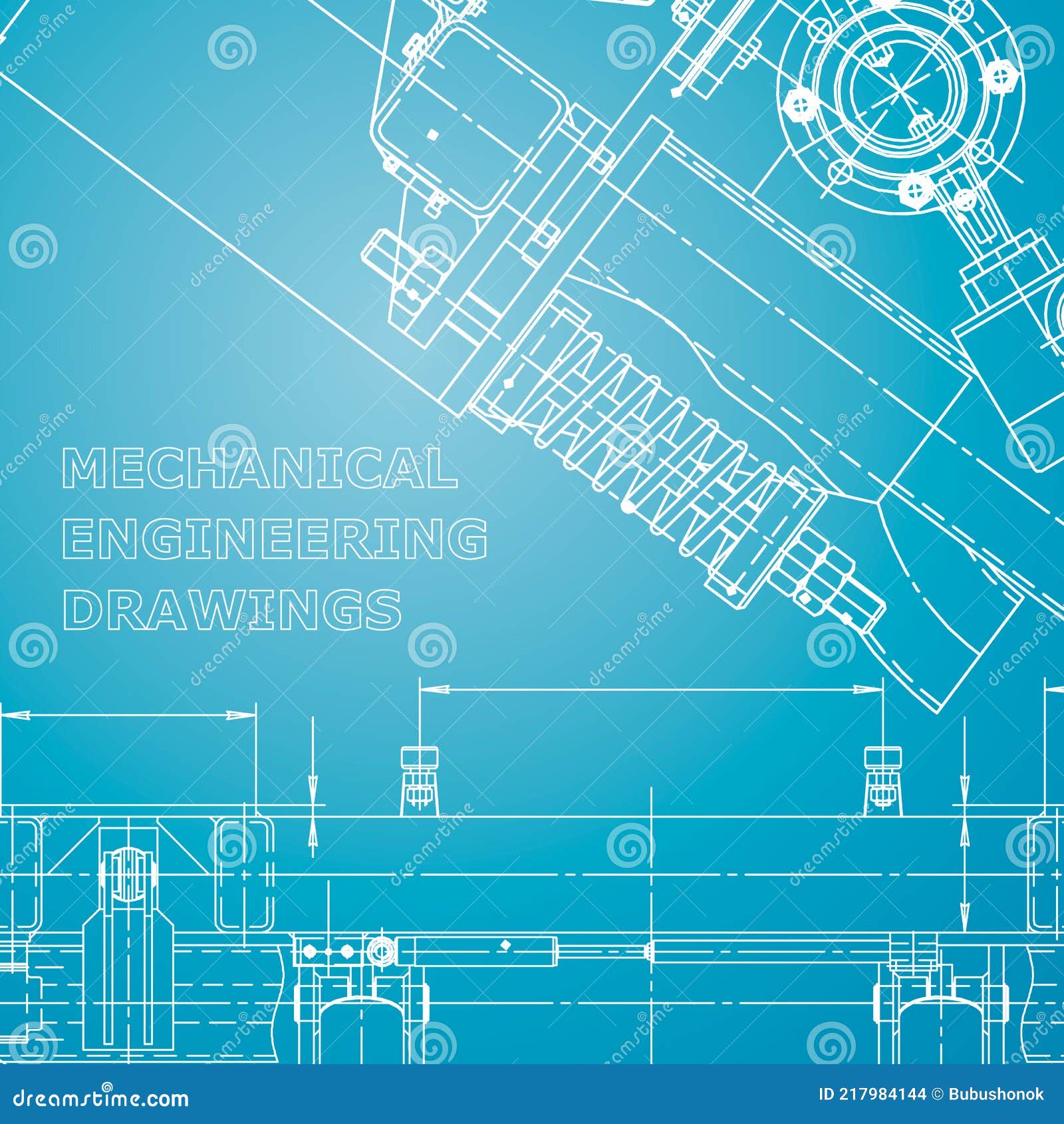 Technical Illustrations, Background Stock Vector - Illustration of ...