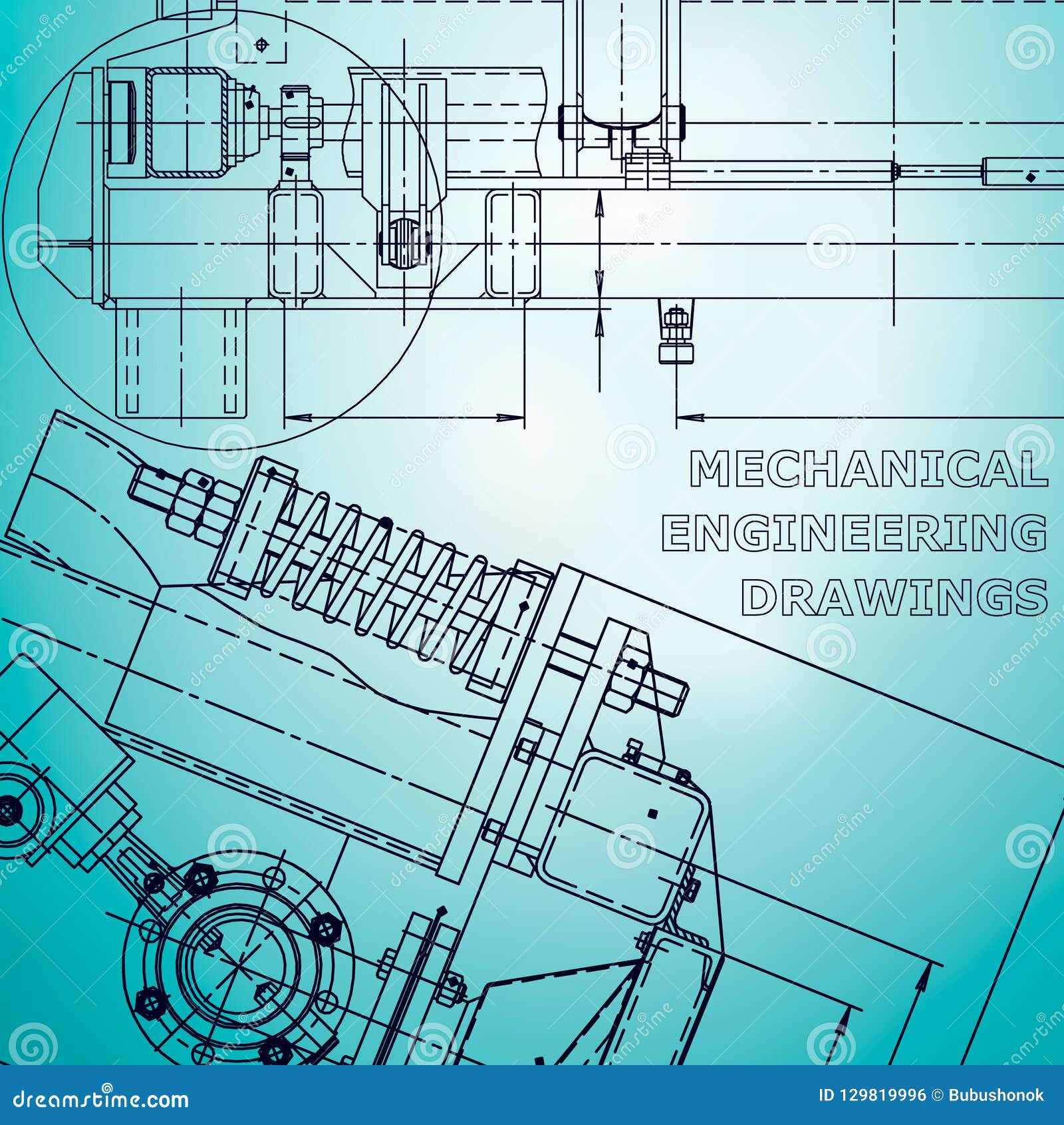 Technical Illustrations, Background Stock Vector - Illustration of ...
