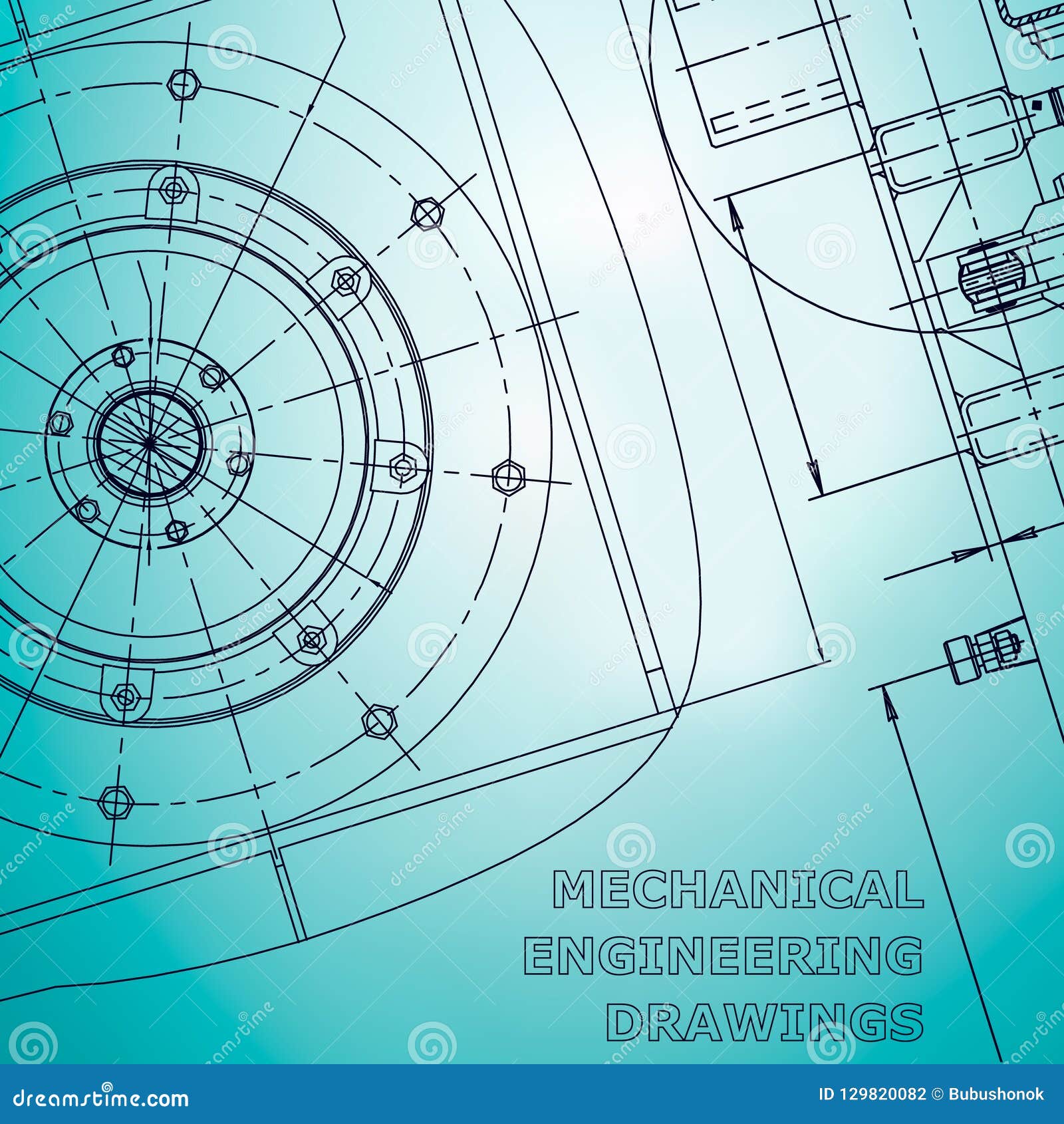 Technical Illustrations, Background Stock Vector - Illustration of ...