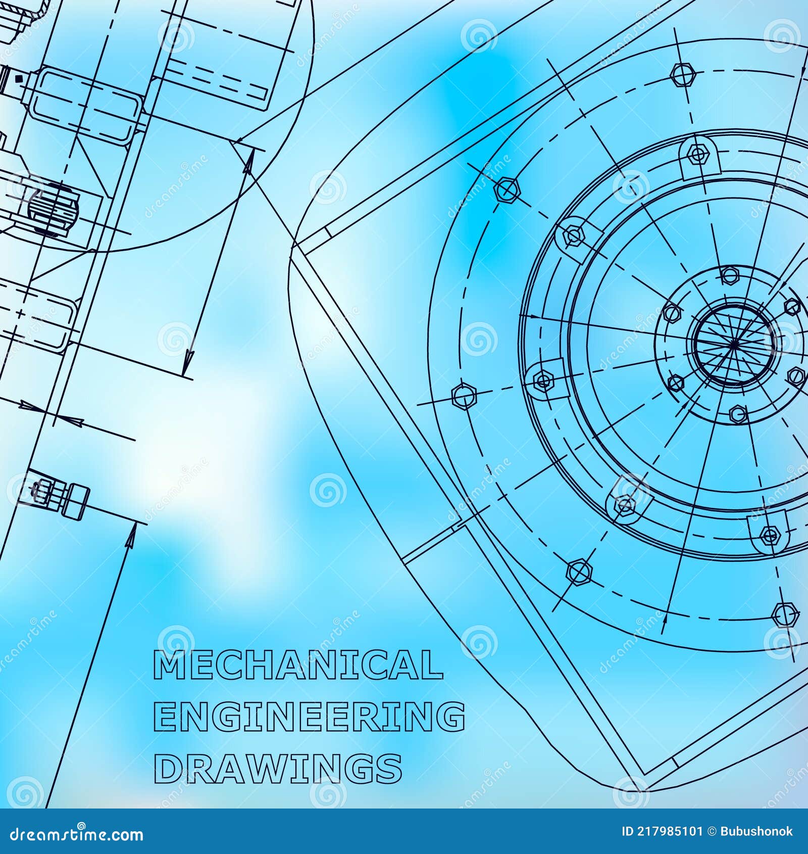 Technical Illustrations, Background Stock Vector - Illustration of ...