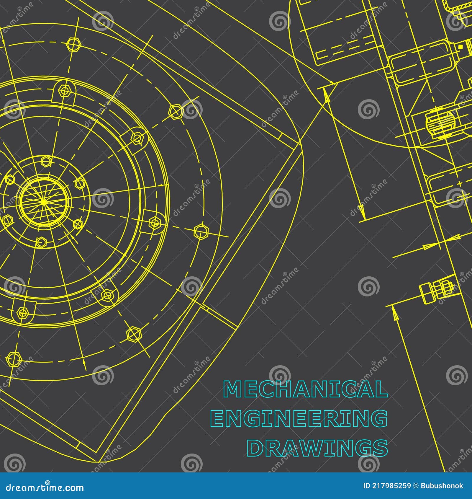 Technical Illustrations, Background Stock Vector - Illustration of ...