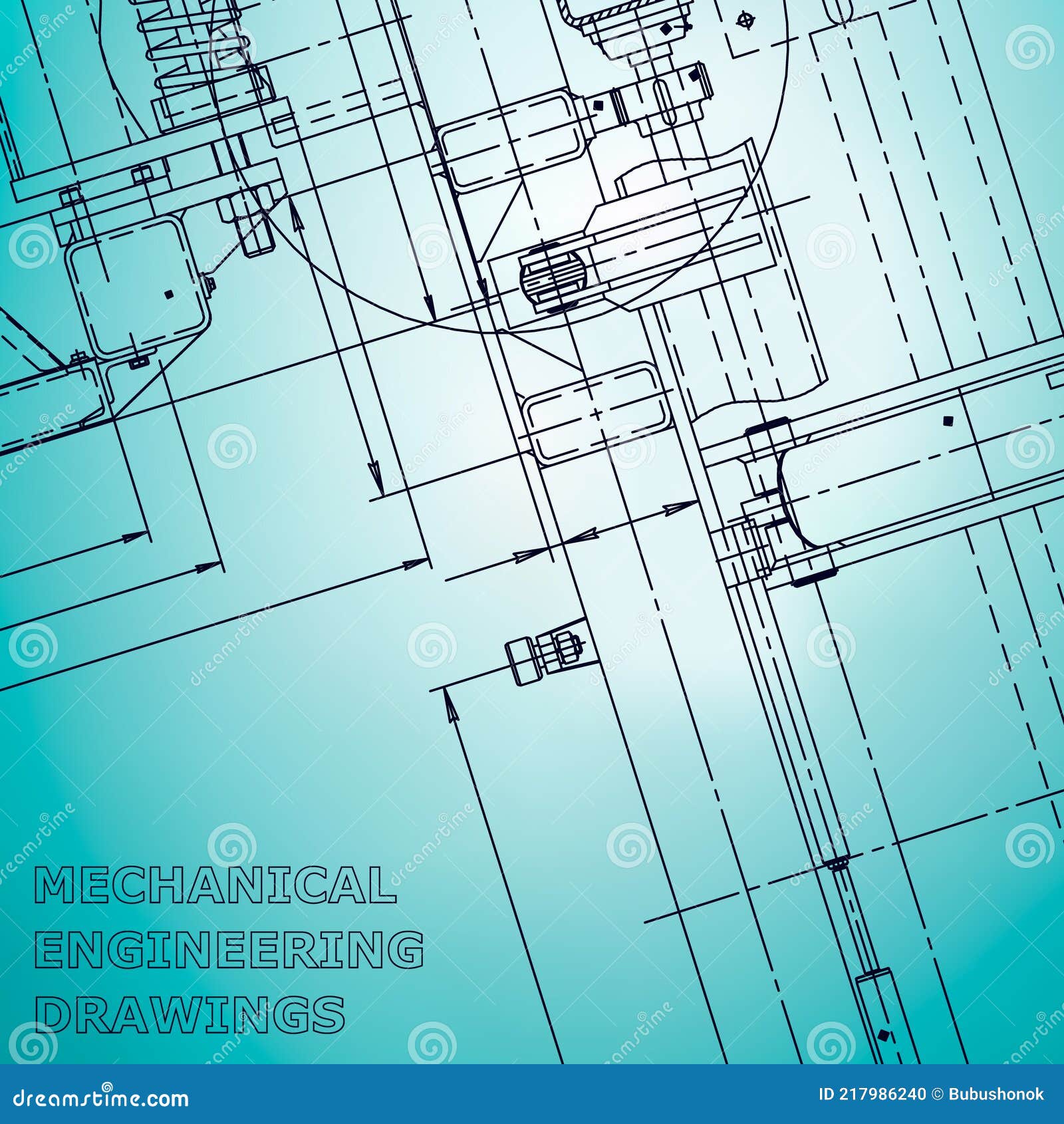 Technical Illustrations, Background Stock Vector - Illustration of gear ...