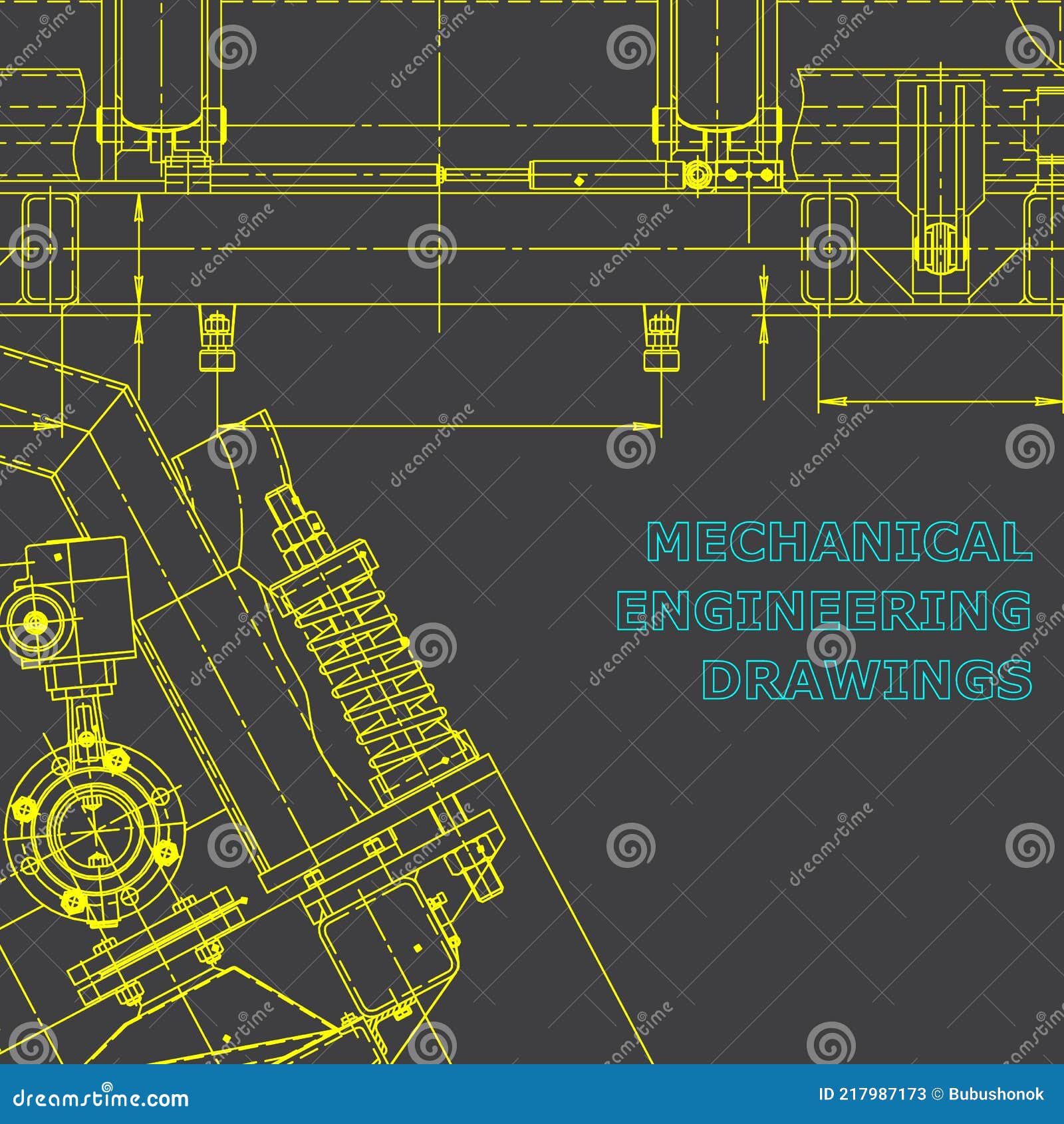 Technical Illustrations, Background Stock Vector - Illustration of copy ...