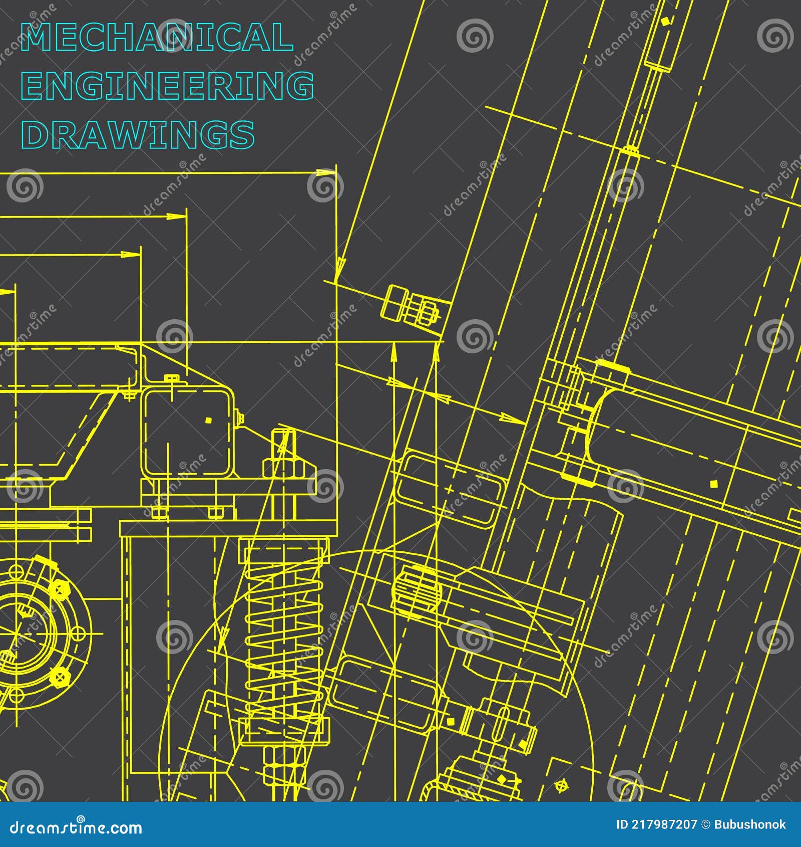 Technical Illustrations, Background Stock Vector - Illustration of ...