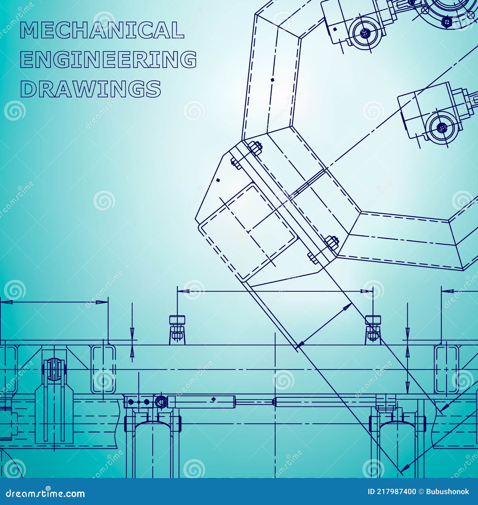 Technical Illustrations, Background Stock Vector - Illustration of ...