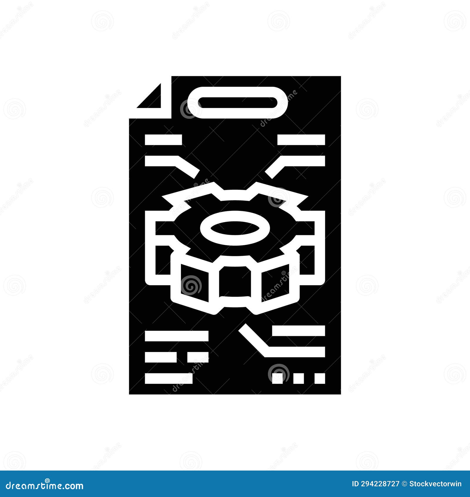 Technical Illustrations Glyph Icon Vector Illustration Stock ...