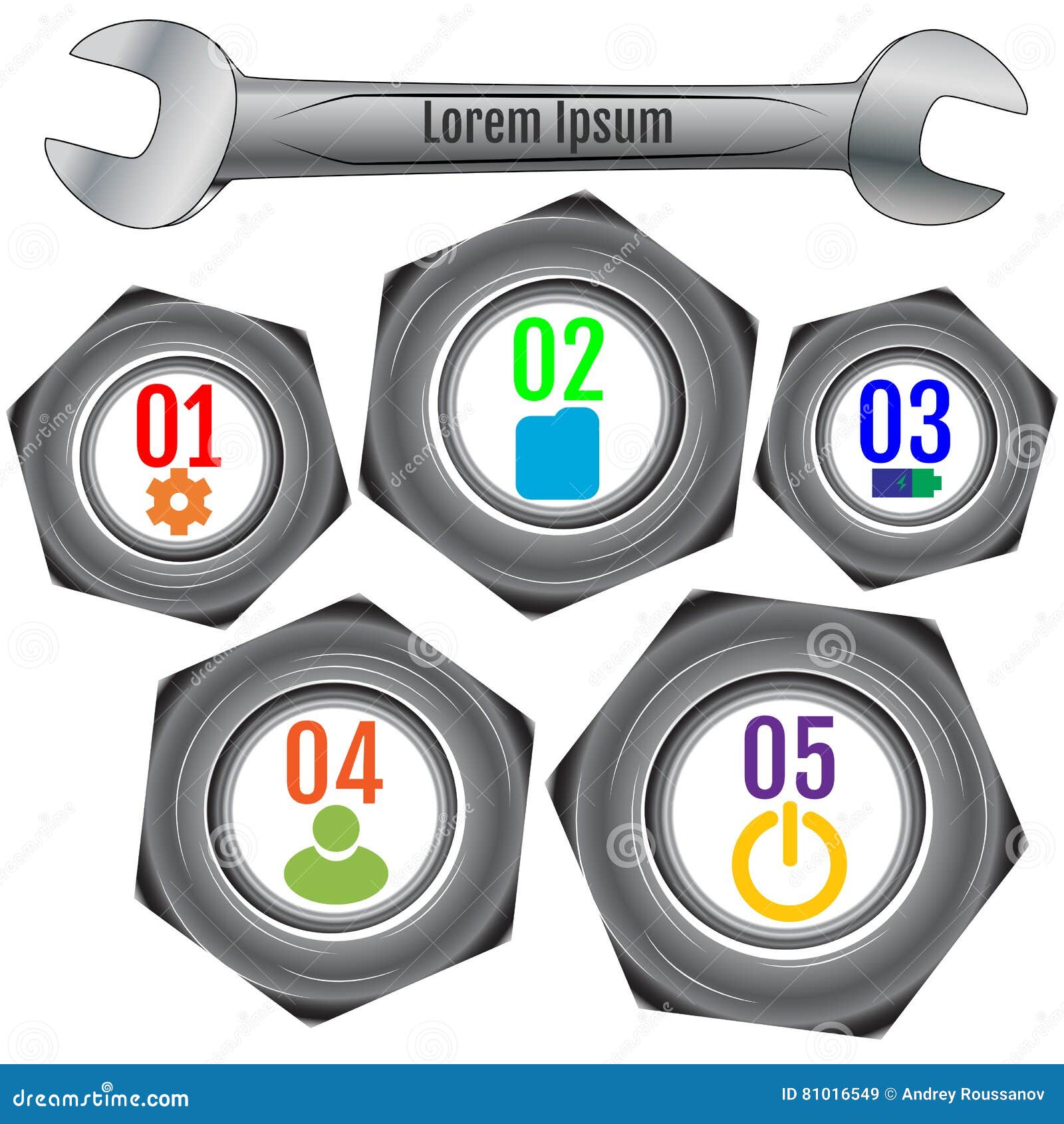 Technical Infographic Report Template Layout. Vector Illustration Stock ...