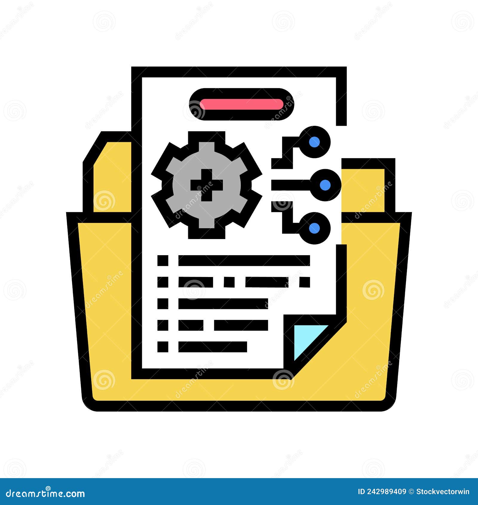Technical Information Color Icon Vector Illustration Stock Vector ...
