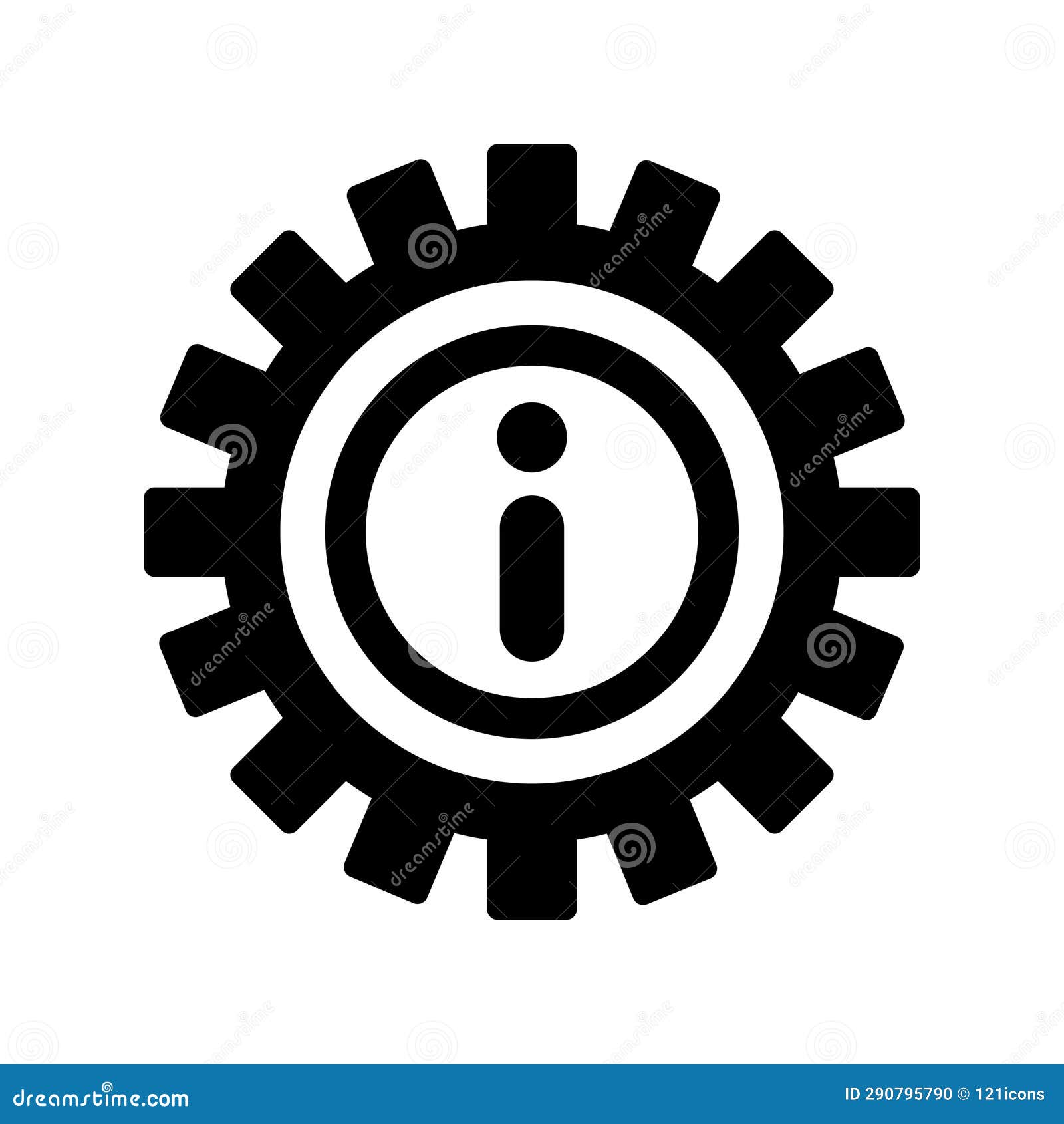 Technical Information Icon stock illustration. Illustration of line ...