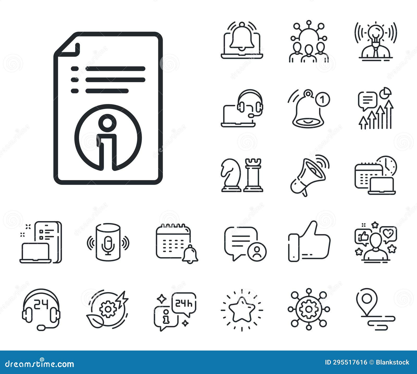 Technical Information Line Icon. Instruction Sign. Place Location ...