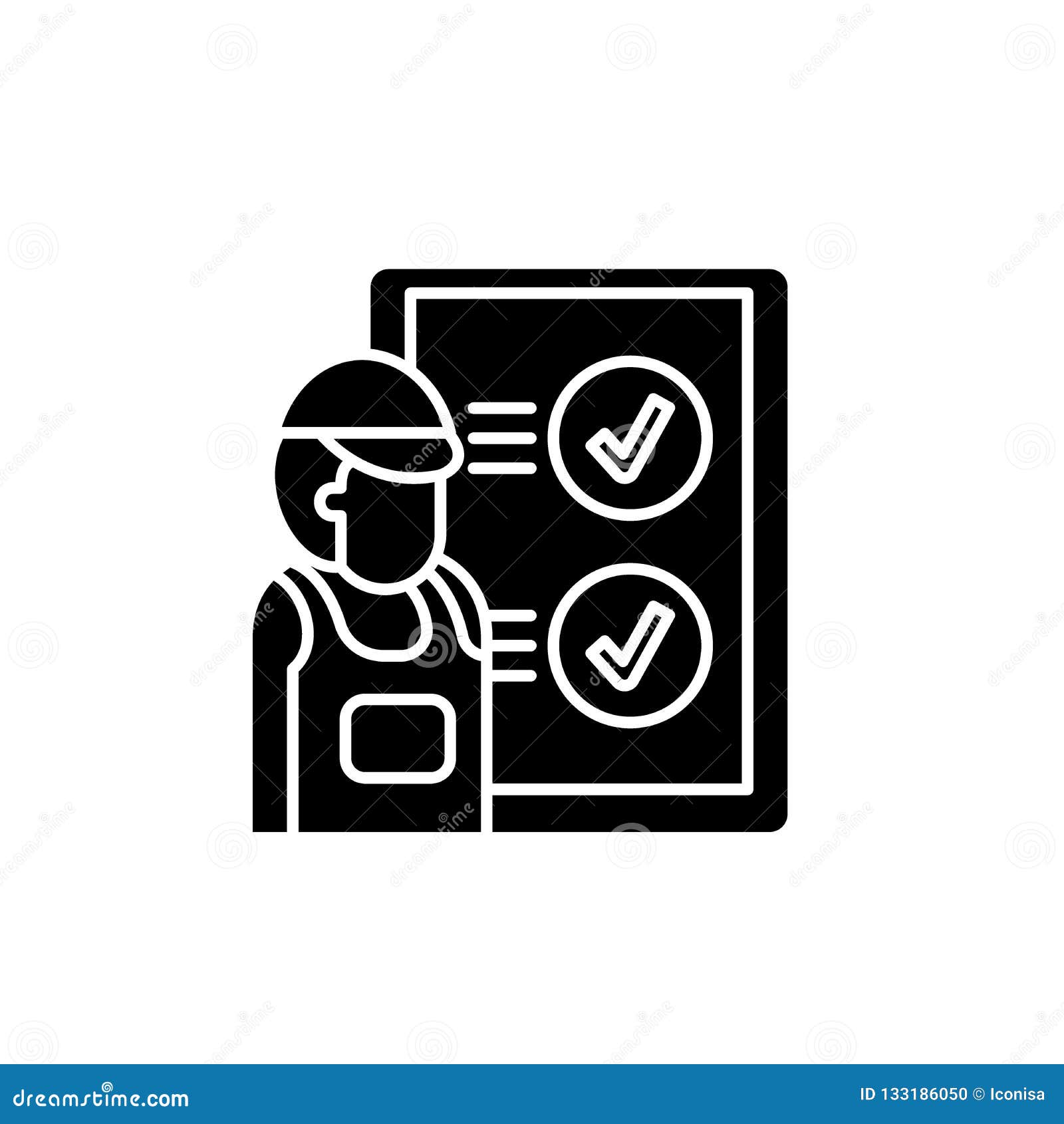 Technical Inspection Black Icon, Vector Sign On Isolated Background ... Technical Inspection Black Icon, Vector Sign On Isolated Background ...