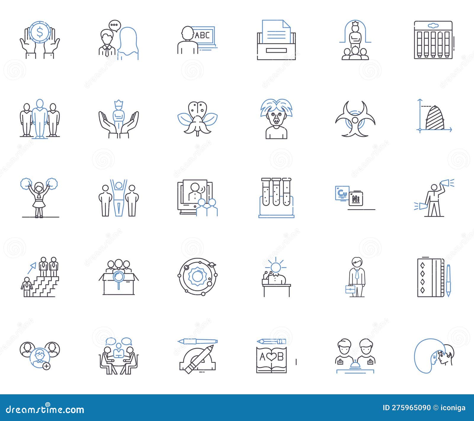 Technical Instruction Line Icons Collection. Tutorial, Guide, Manual ...