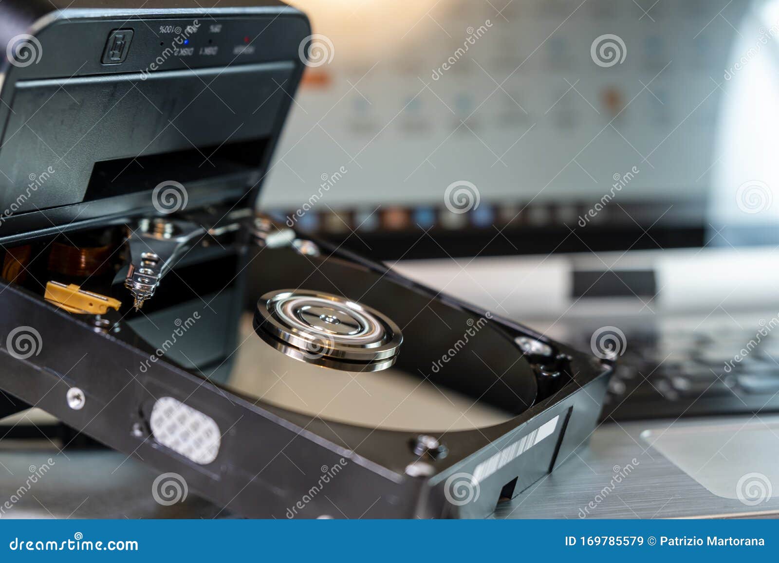Technical Laboratory for Hard Disk Repair Stock Image - Image of ...