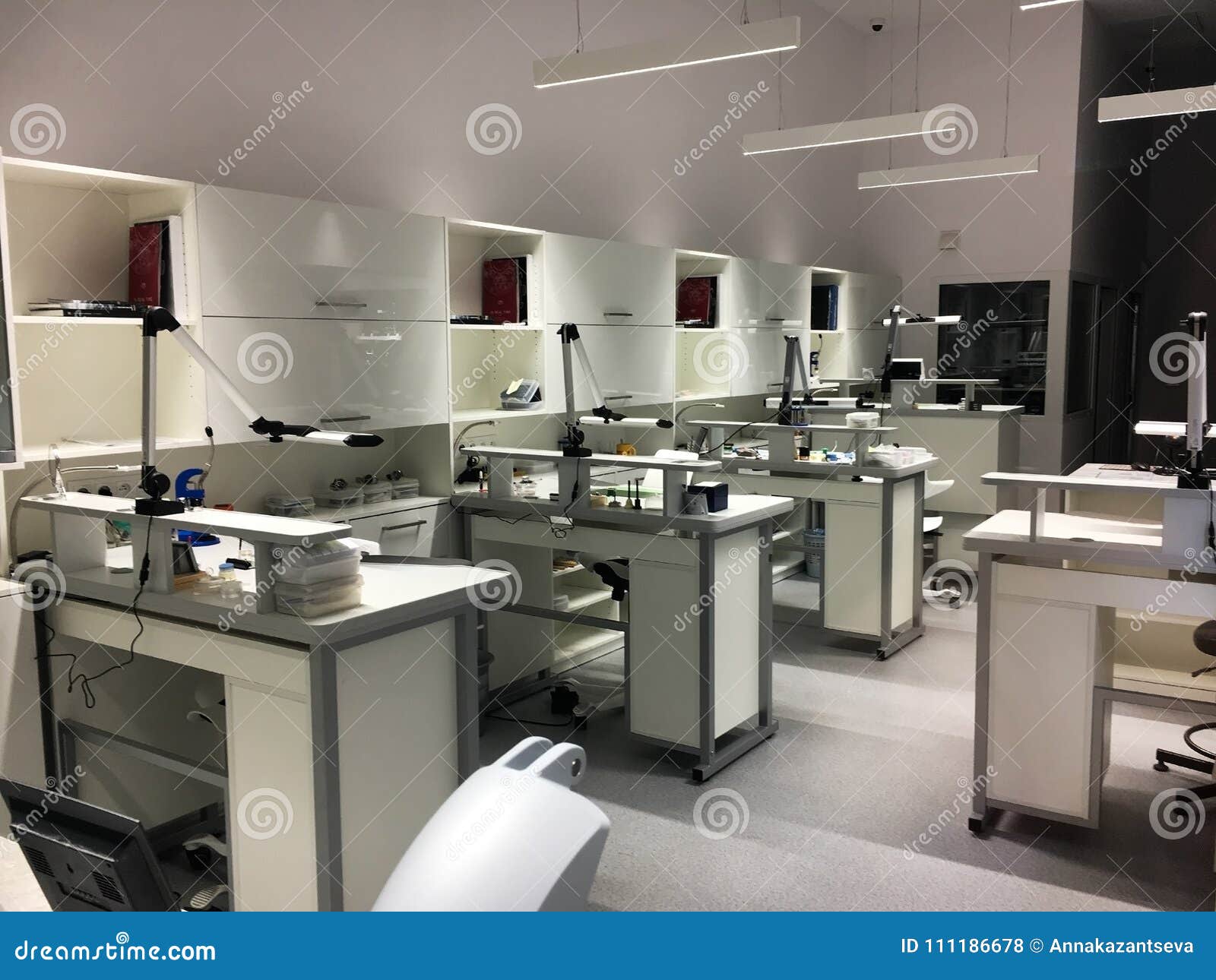 Technical Laboratory with Tables Workplaces Editorial Stock Photo ...