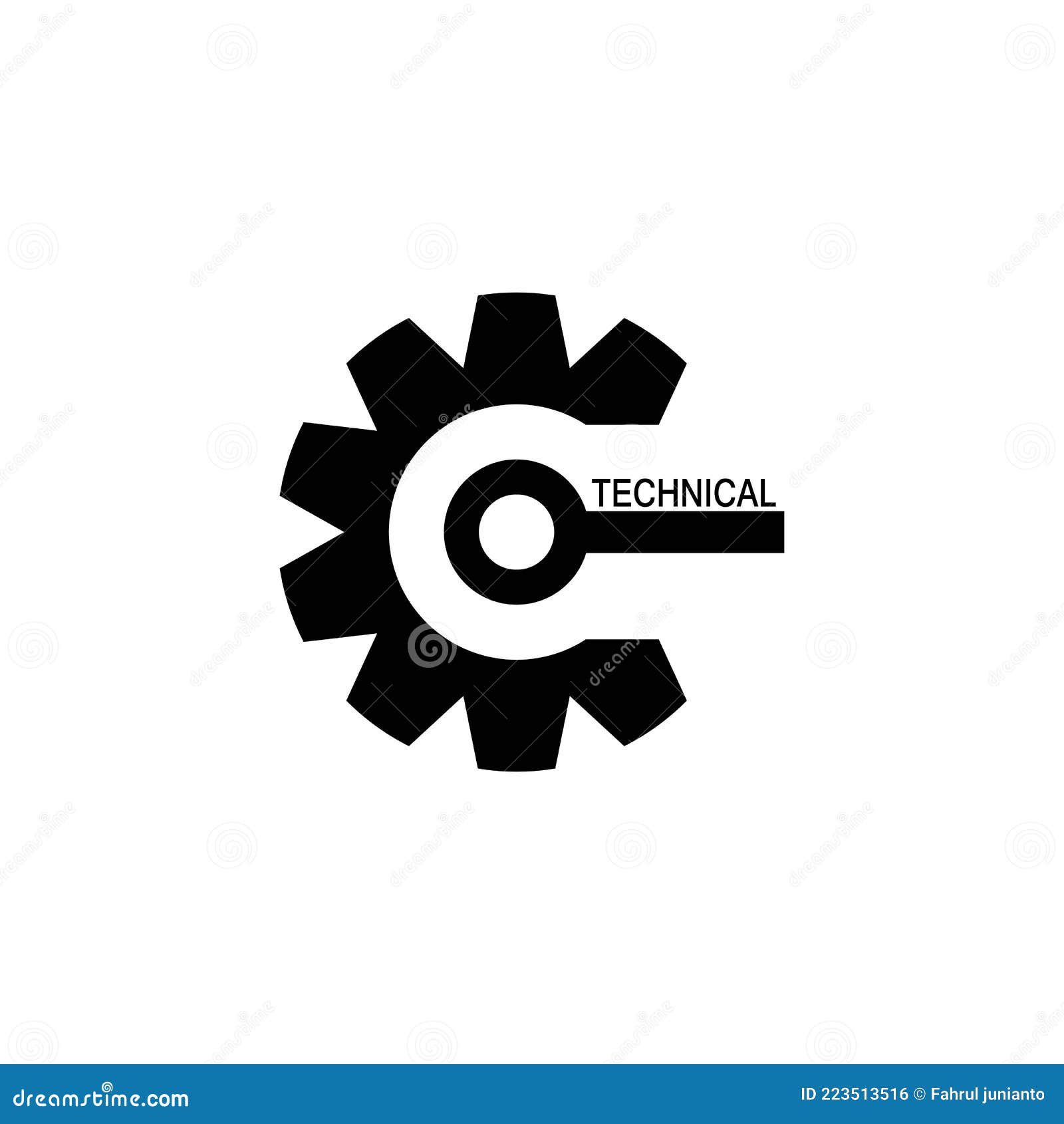 Technical Logo Design Vector Template Stock Vector - Illustration of ...