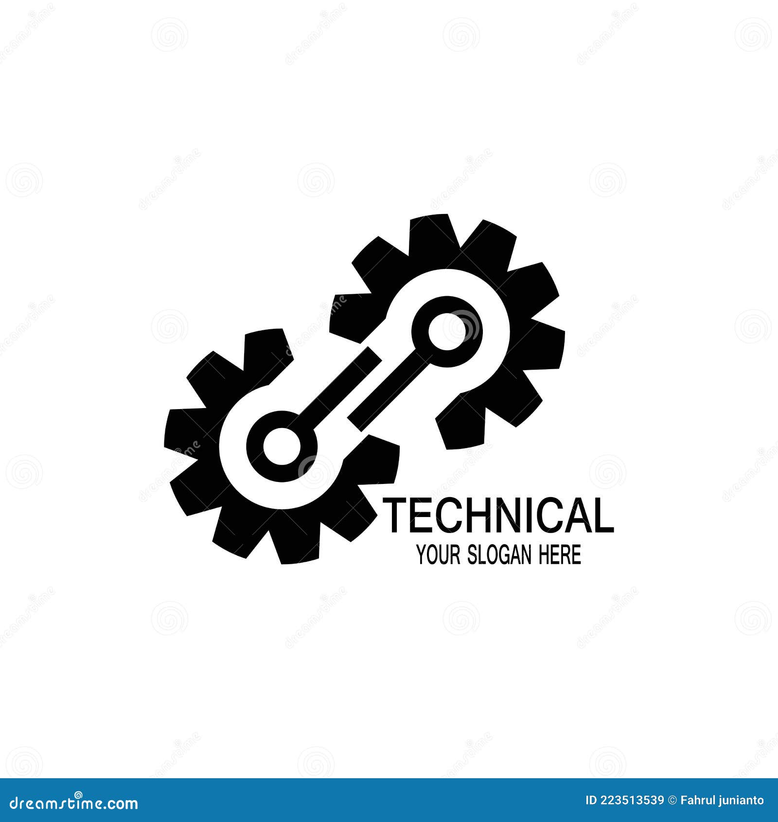 Technical Logo Design Vector Template Stock Vector - Illustration of ...