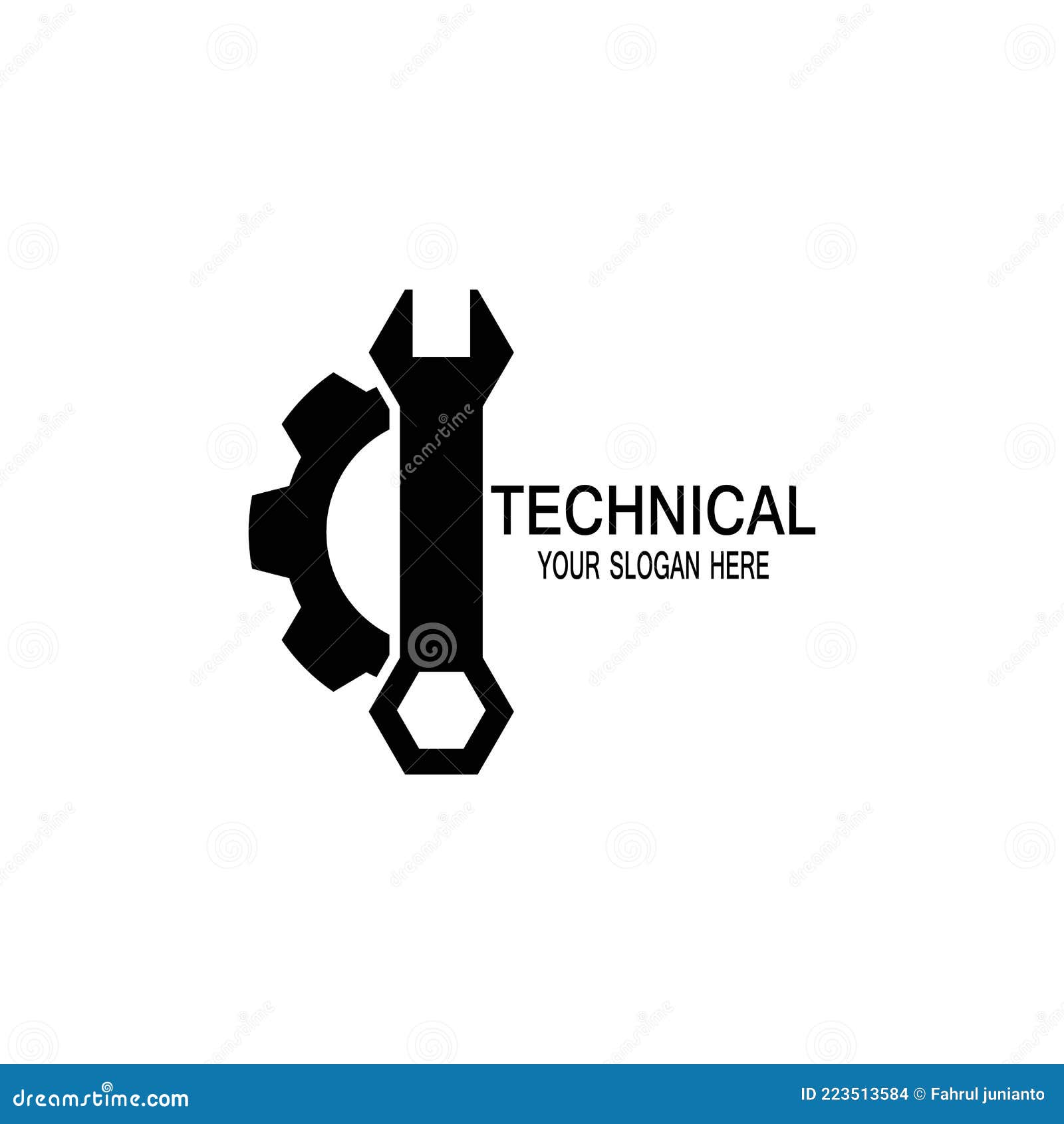 Technical Logo Design Vector Template Stock Vector - Illustration of ...