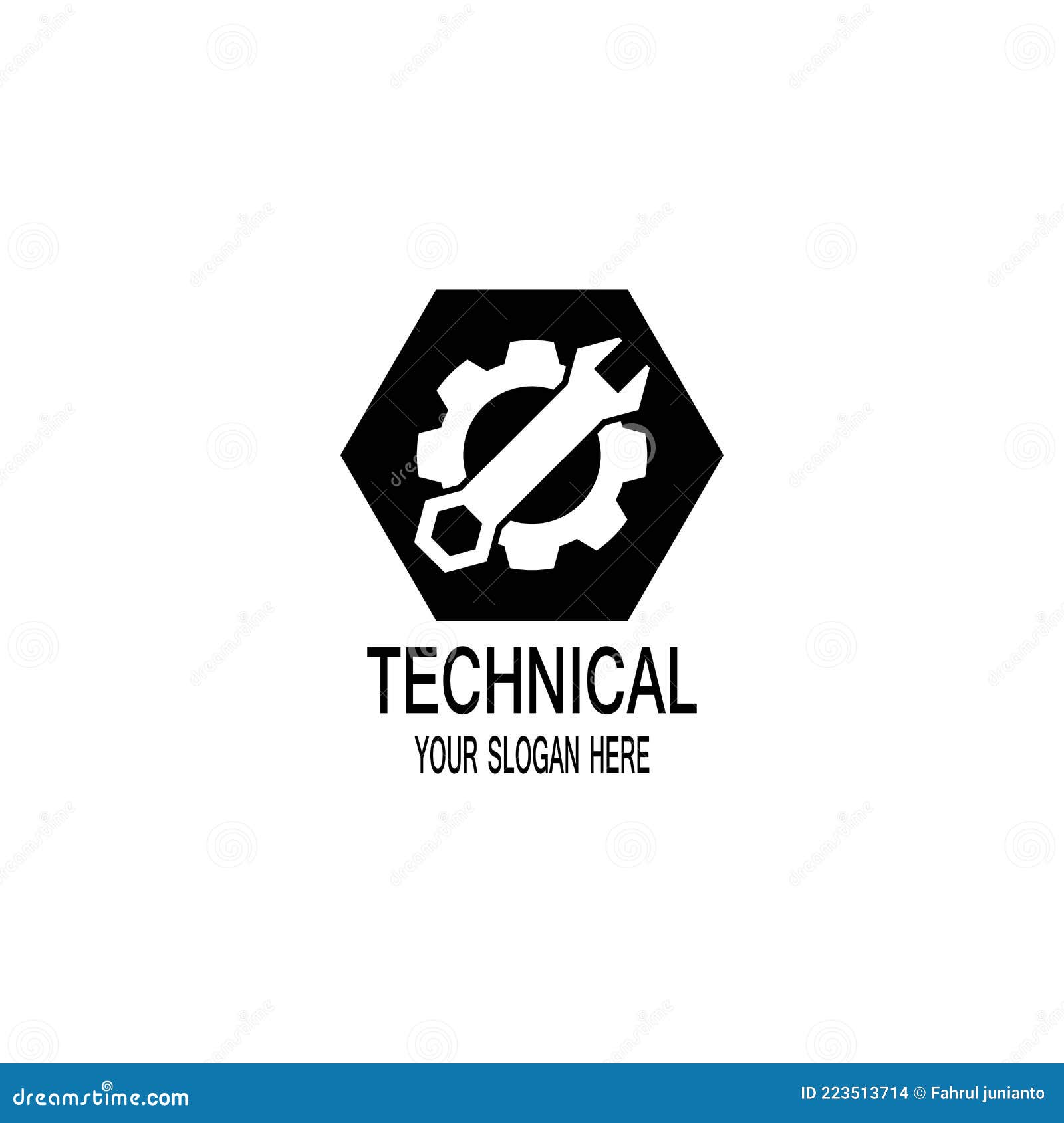 Technical Logo Design Vector Template Stock Vector - Illustration of ...