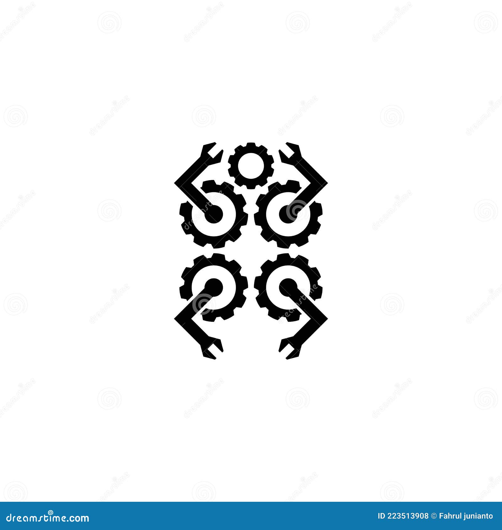 Technical Logo Design Vector Template Stock Vector - Illustration of ...