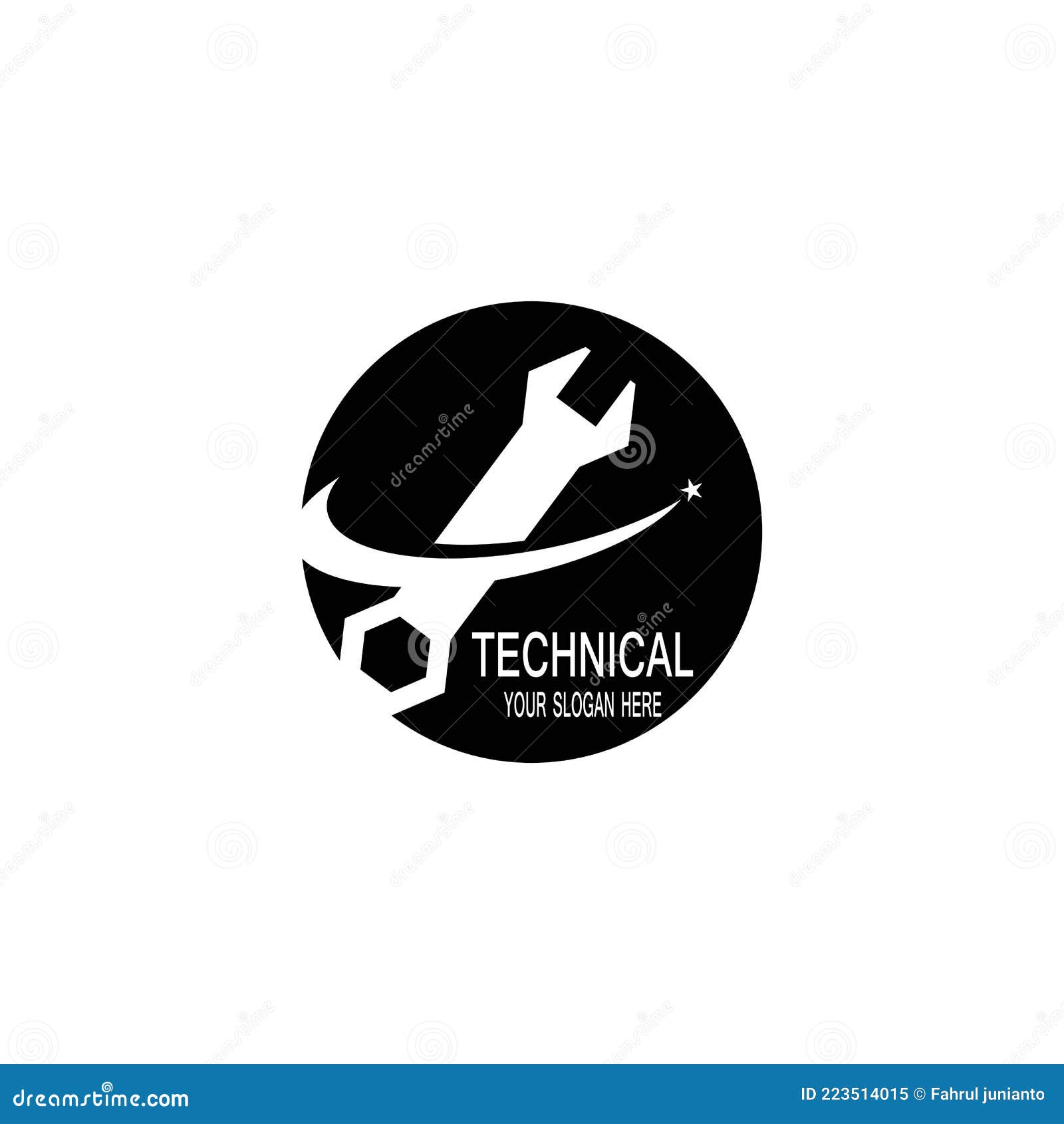 Technical Logo Design Vector Template Stock Vector - Illustration of ...