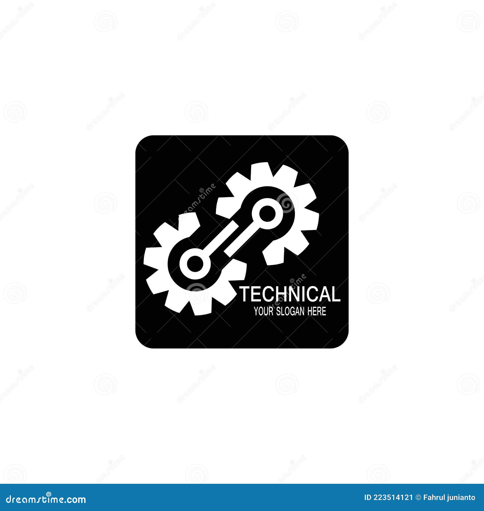 Technical Logo Design Vector Template Stock Vector - Illustration of ...