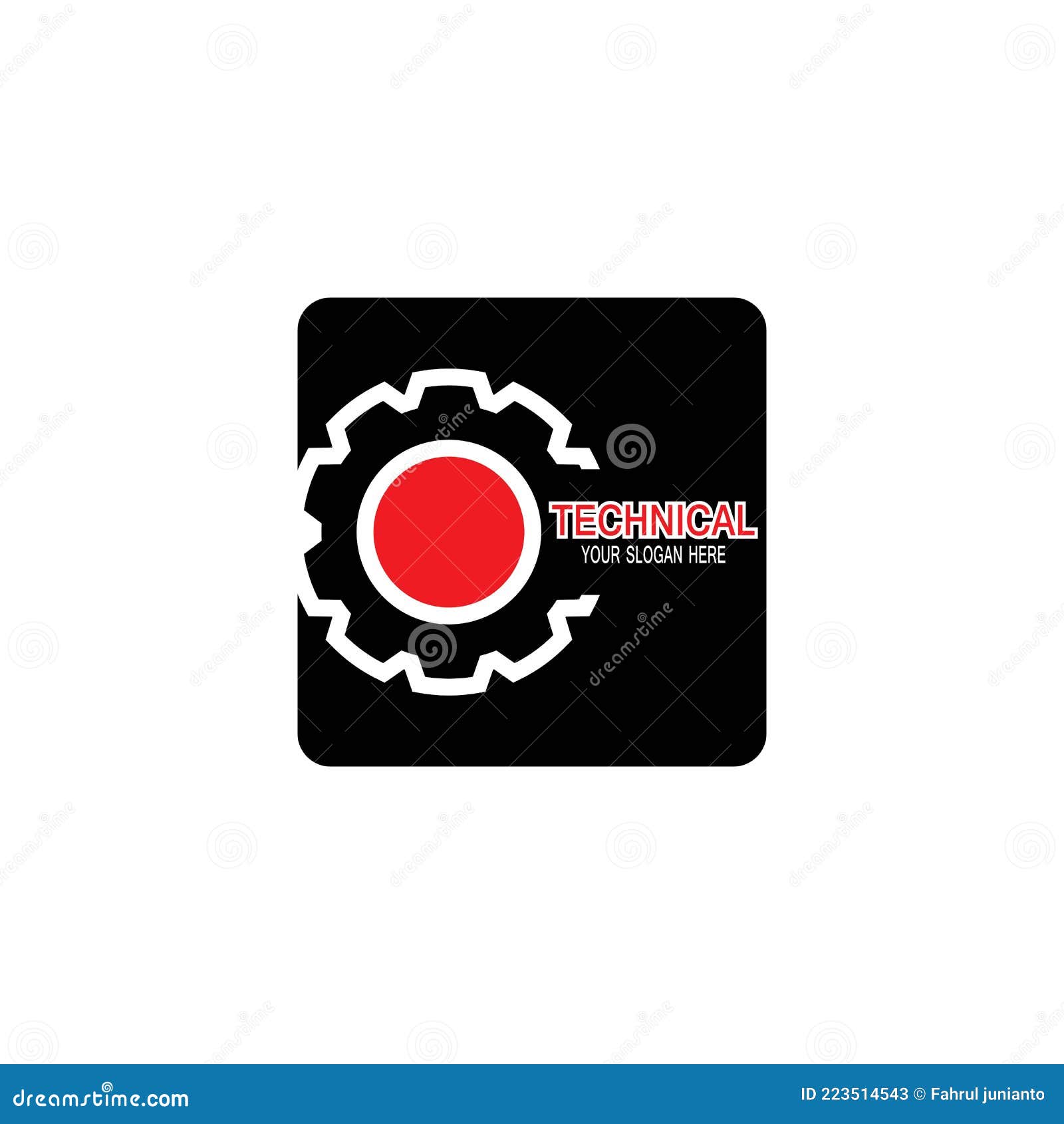 Technical Logo Design Vector Template Stock Vector - Illustration of ...