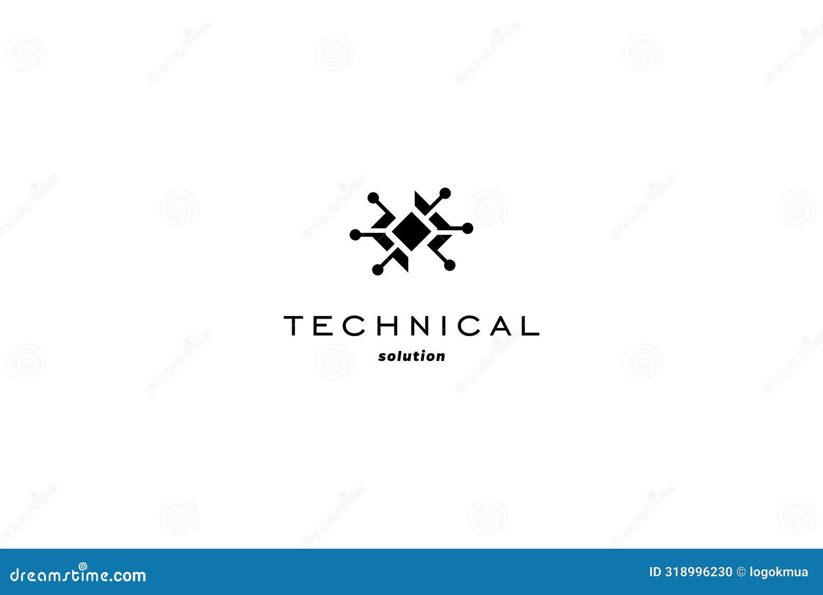 Technical logo solution stock vector. Illustration of jewel - 318996230