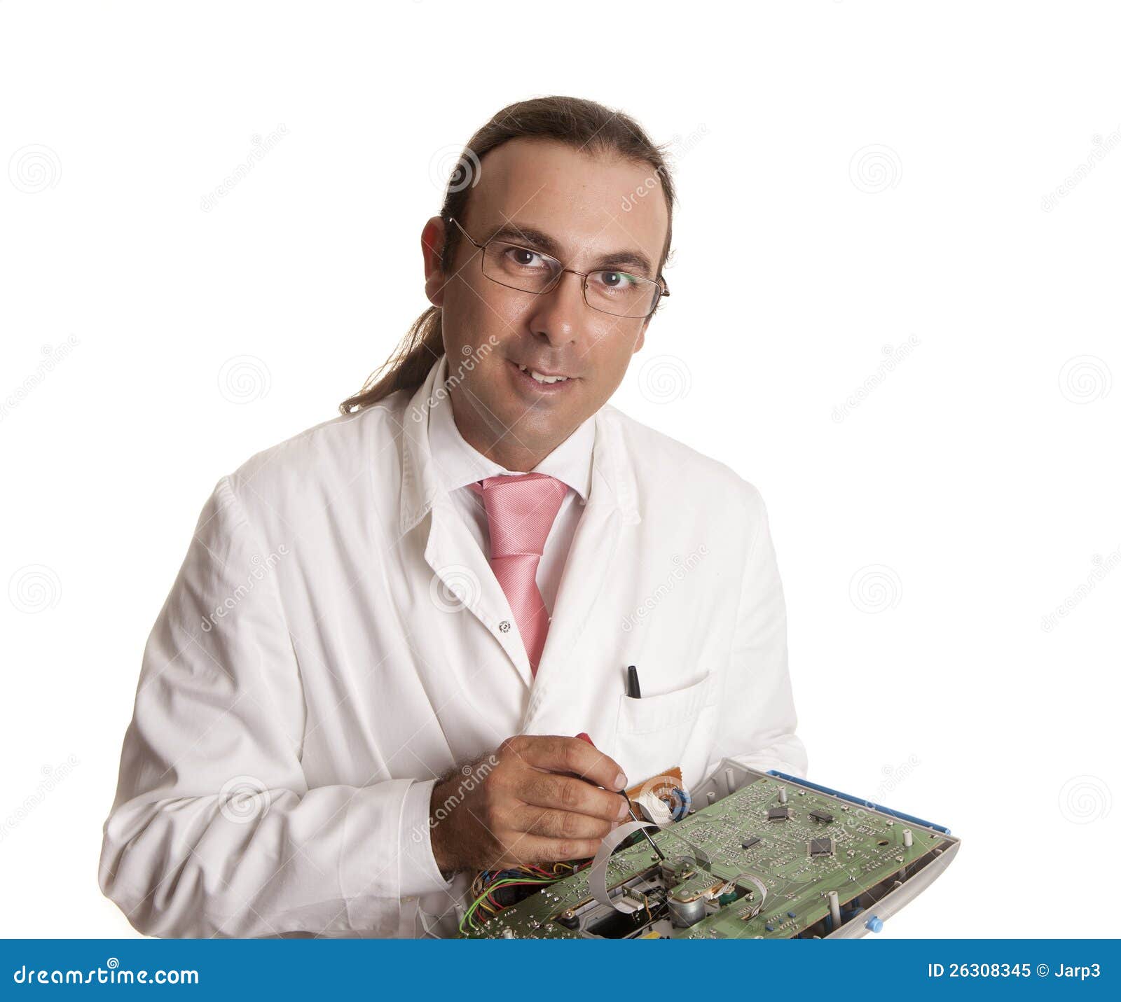 Technical man stock image. Image of engineer, tool, electronics - 26308345