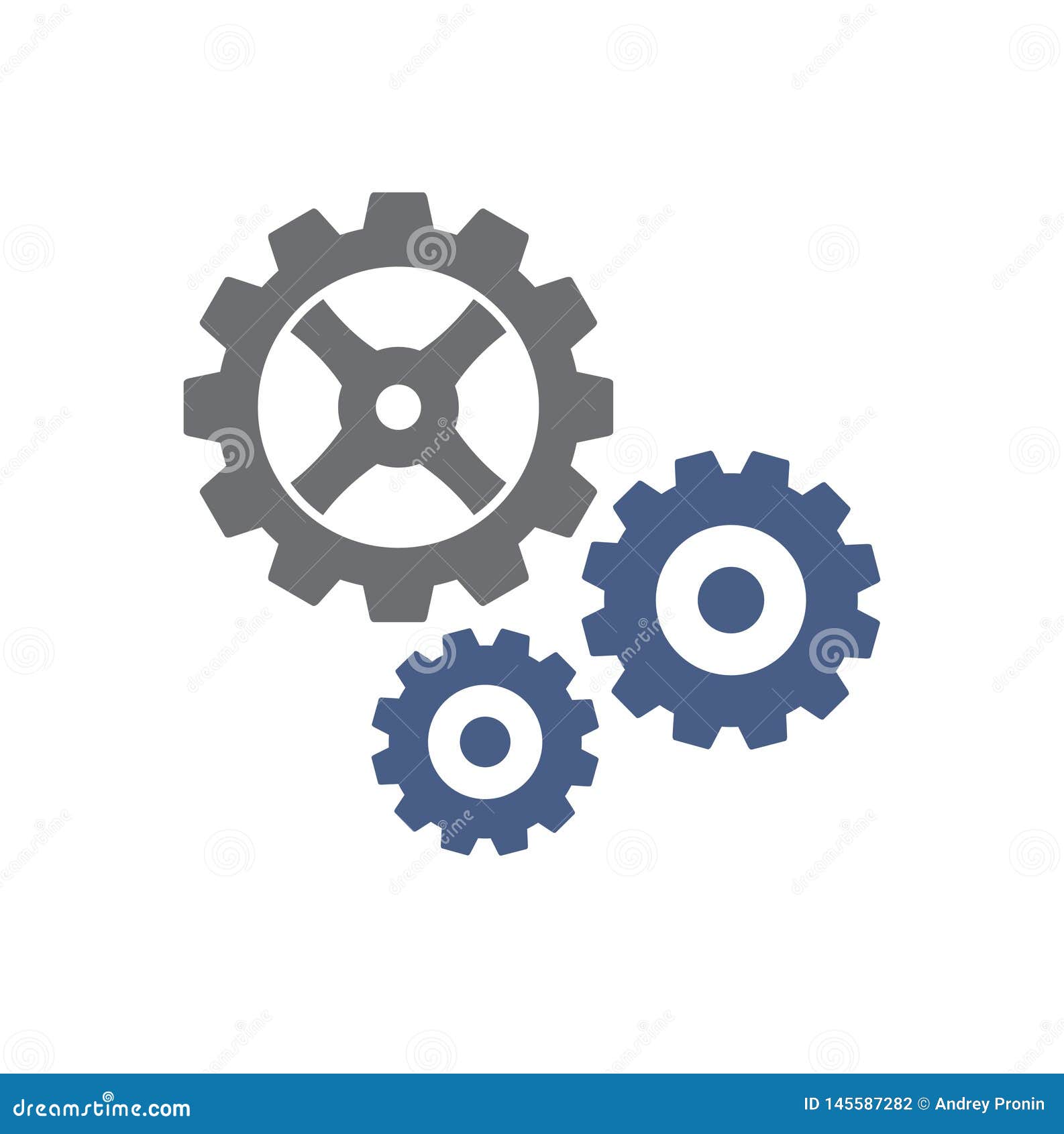 Technical Mechanisms Icon on Background for Graphic and Web Design ...
