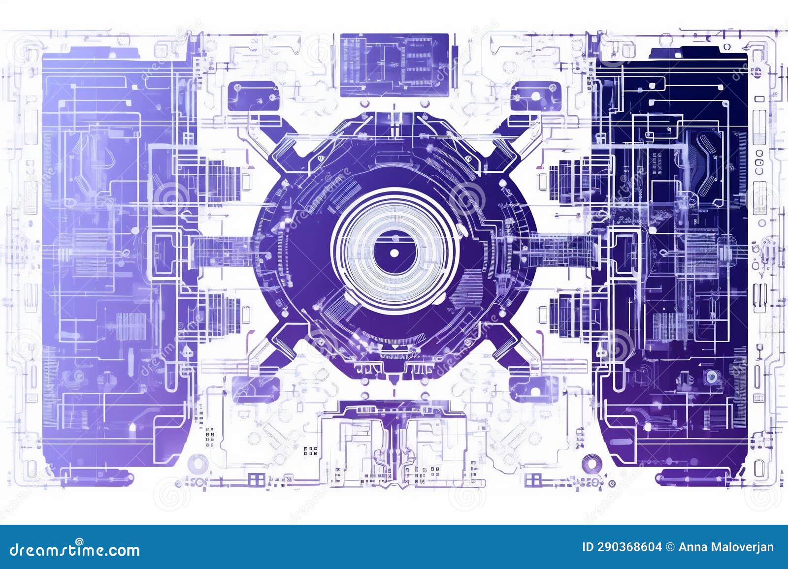 Technical Pattern With Circuit Board Royalty-Free Stock Photography ...