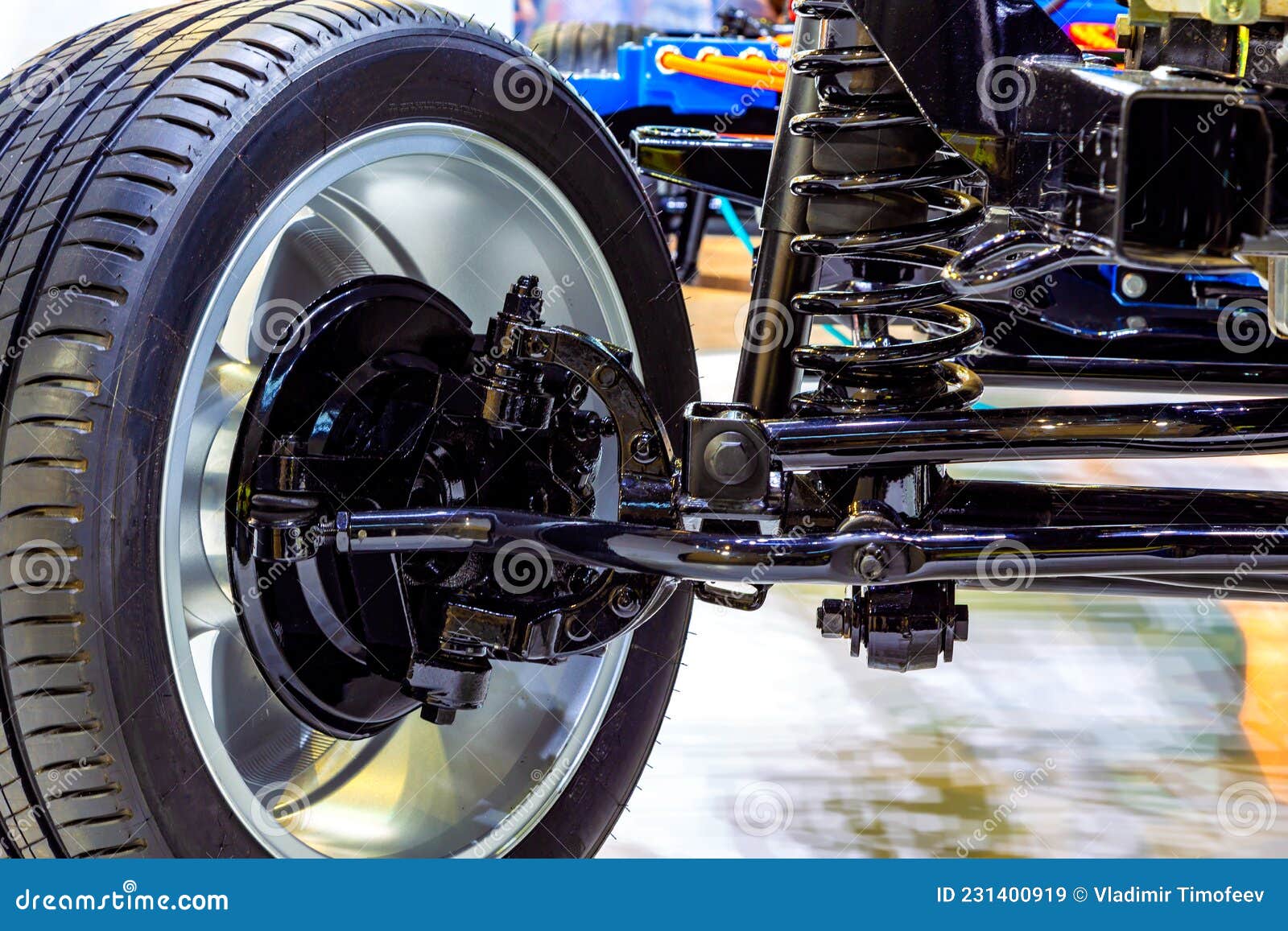 Technical Photo. The Structure Of The Modern Car. Rear Suspension ...