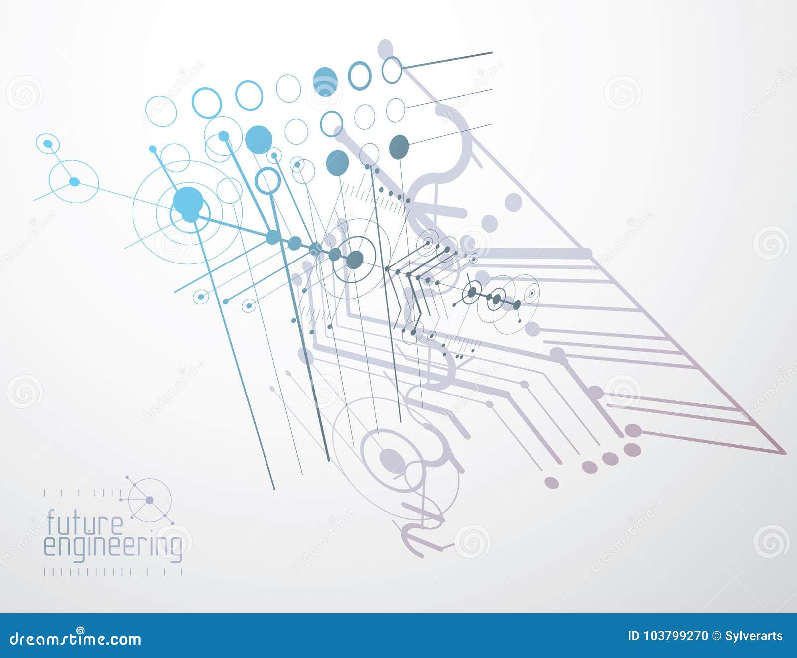 Technical Plan, Abstract Engineering Draft for Use in Graphic an Stock ...