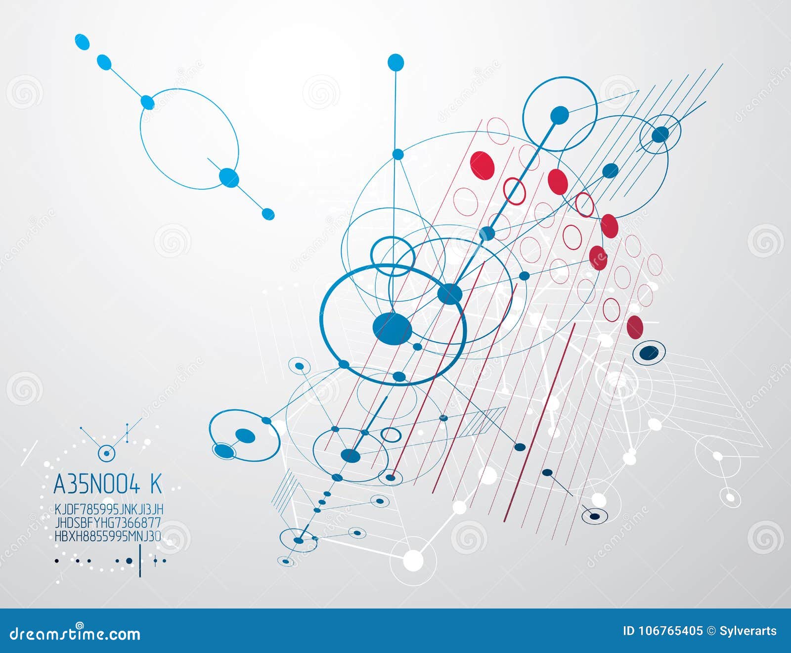 Technical Plan, Abstract Engineering Draft for Use in Graphic an Stock ...