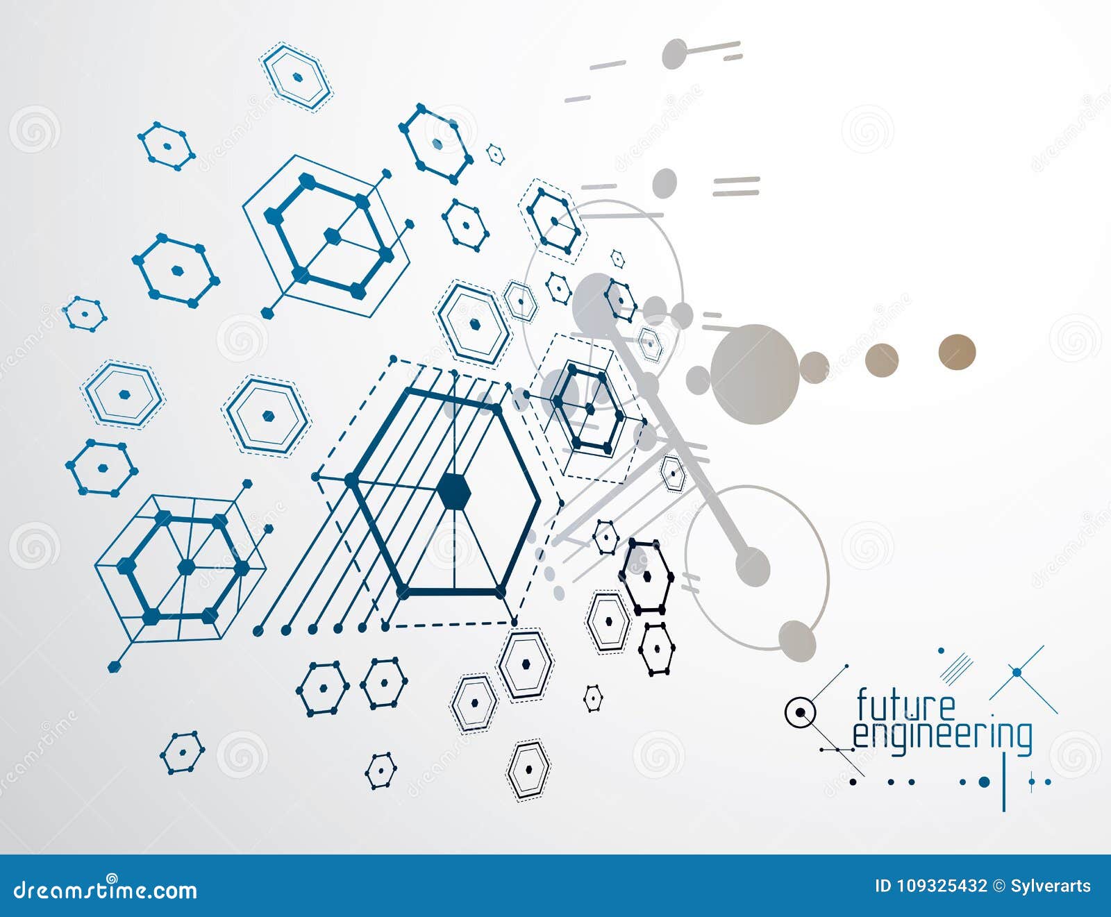 Technical Plan, Abstract Engineering Draft for Use in Graphic an Stock ...
