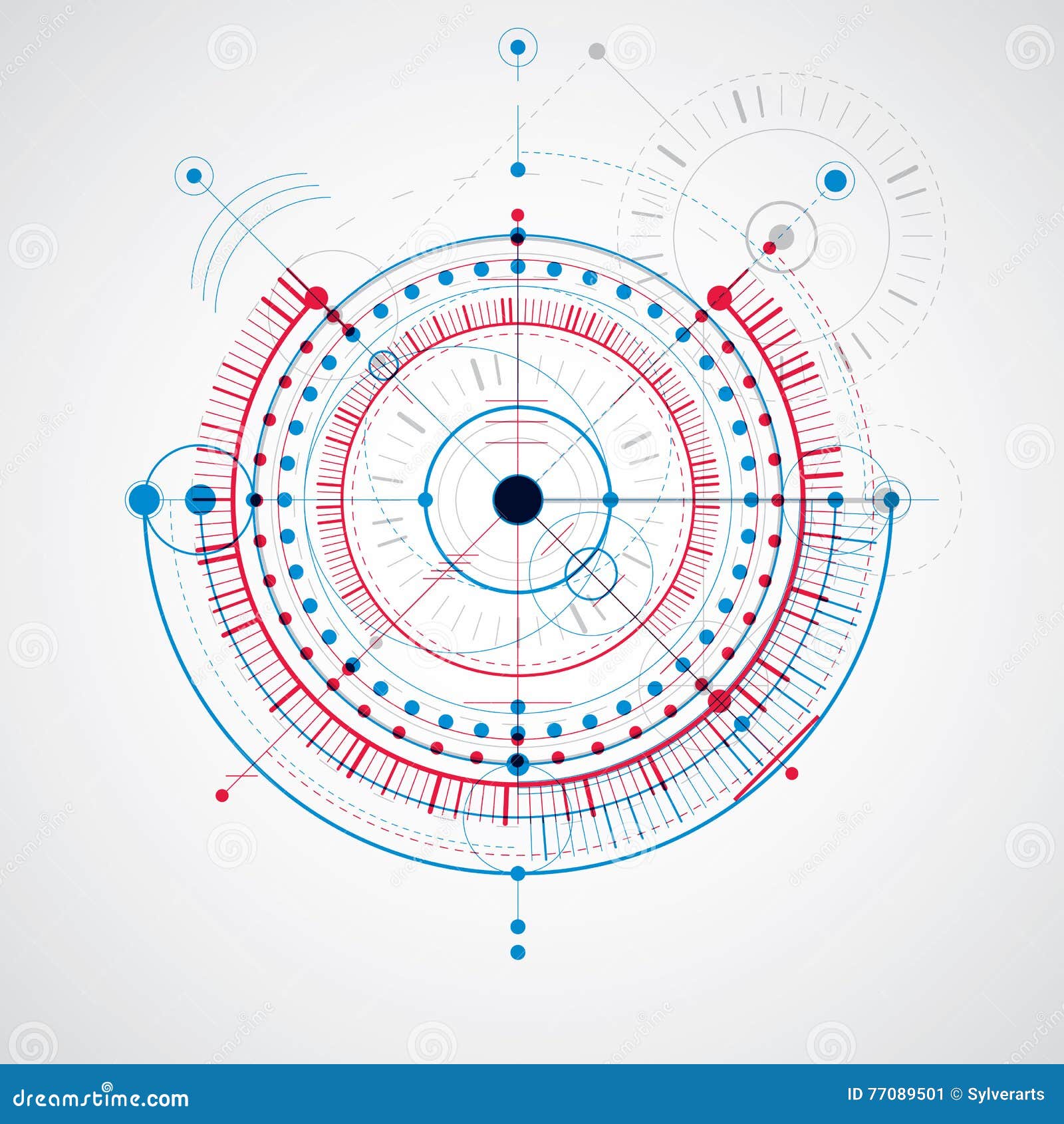 Technical Plan, Abstract Engineering Draft for Use in Graphic an Stock ...