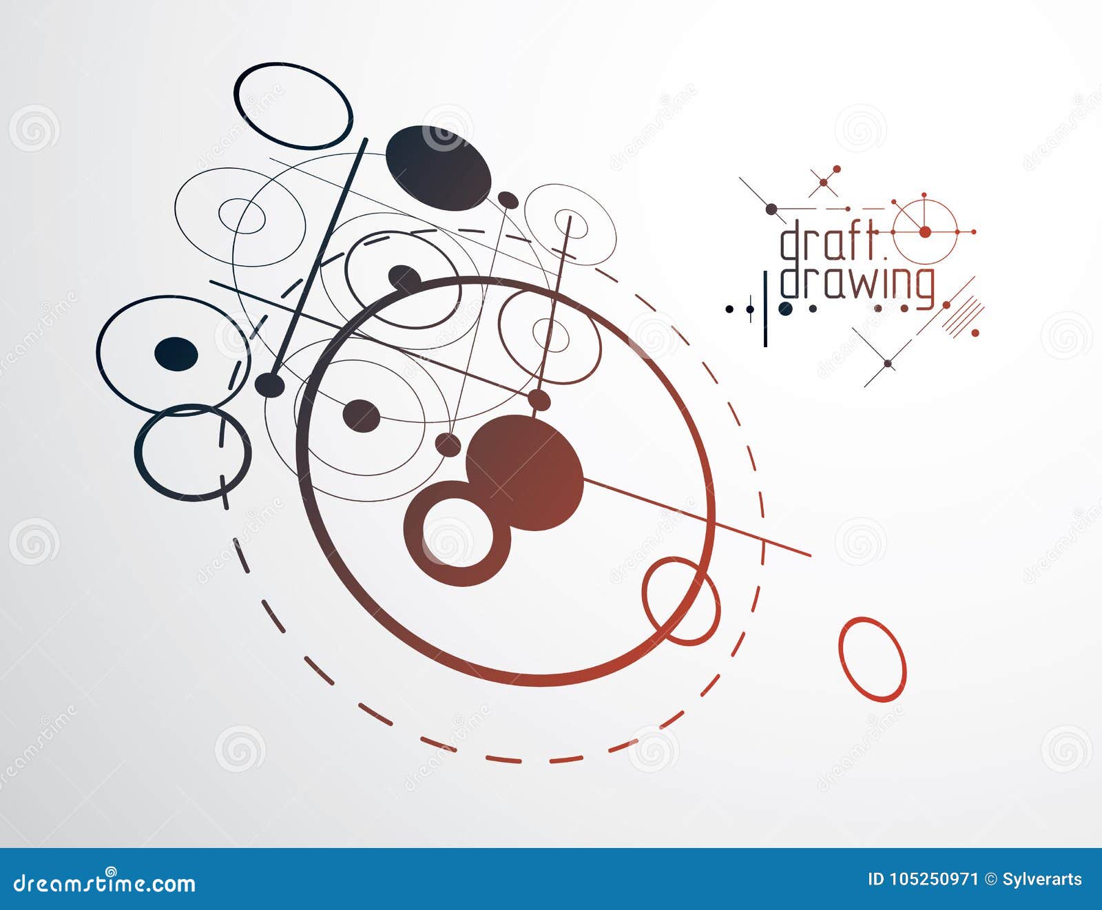 Technical Plan, Abstract Engineering Draft for Use in Graphic an Stock ...